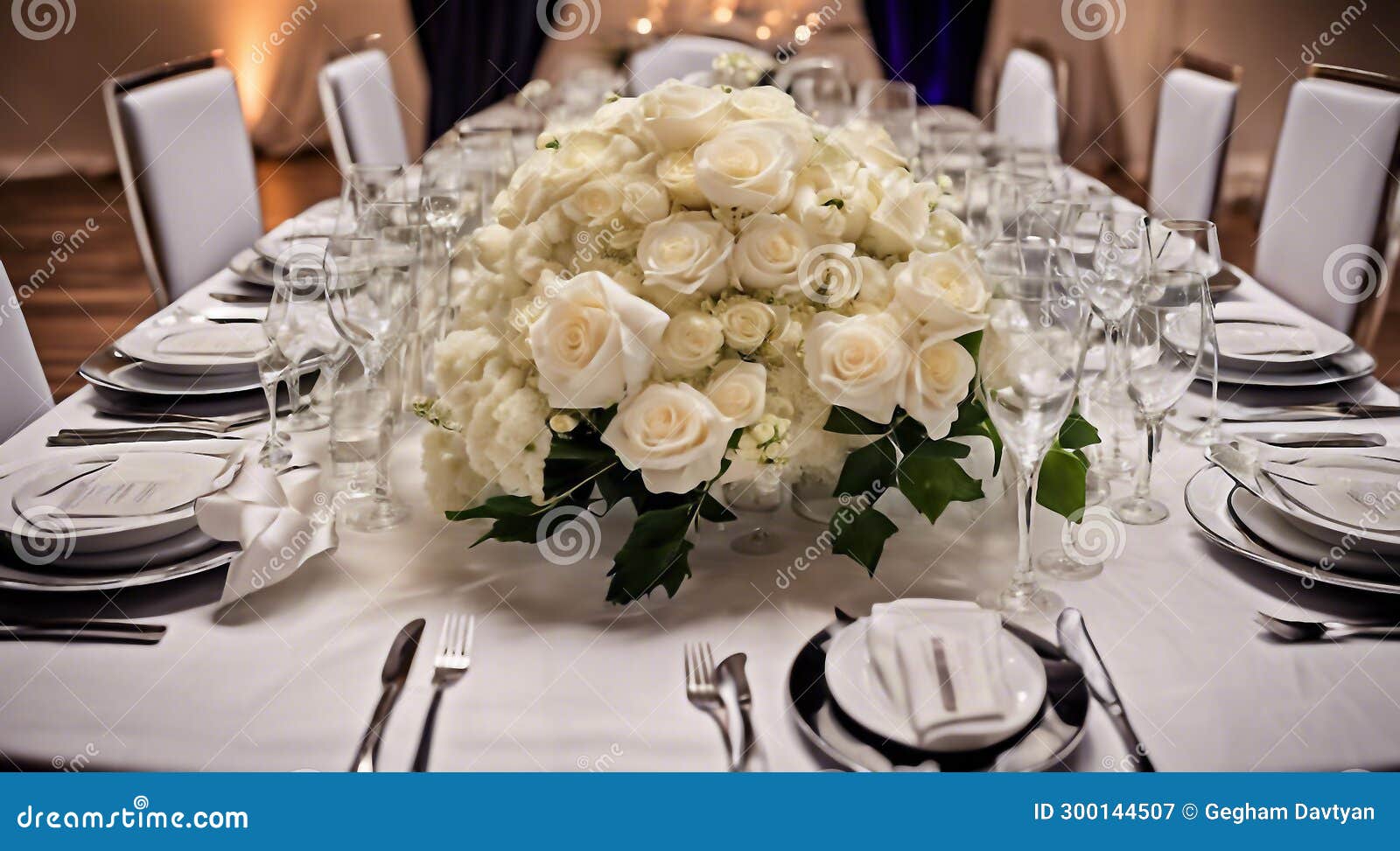 Wedding Designed Table Setting, Wedding Scene, Wedding Table, Bright ...