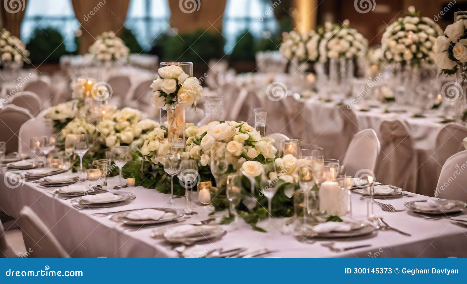 Wedding Designed Table Setting, Wedding Scene, Wedding Table, Bright ...