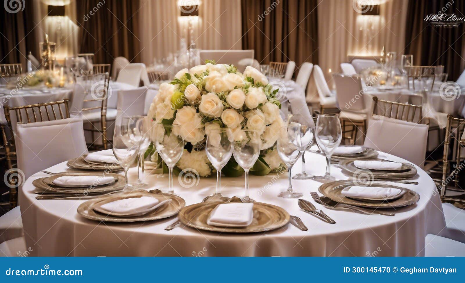 Wedding Designed Table Setting, Wedding Scene, Wedding Table, Bright ...