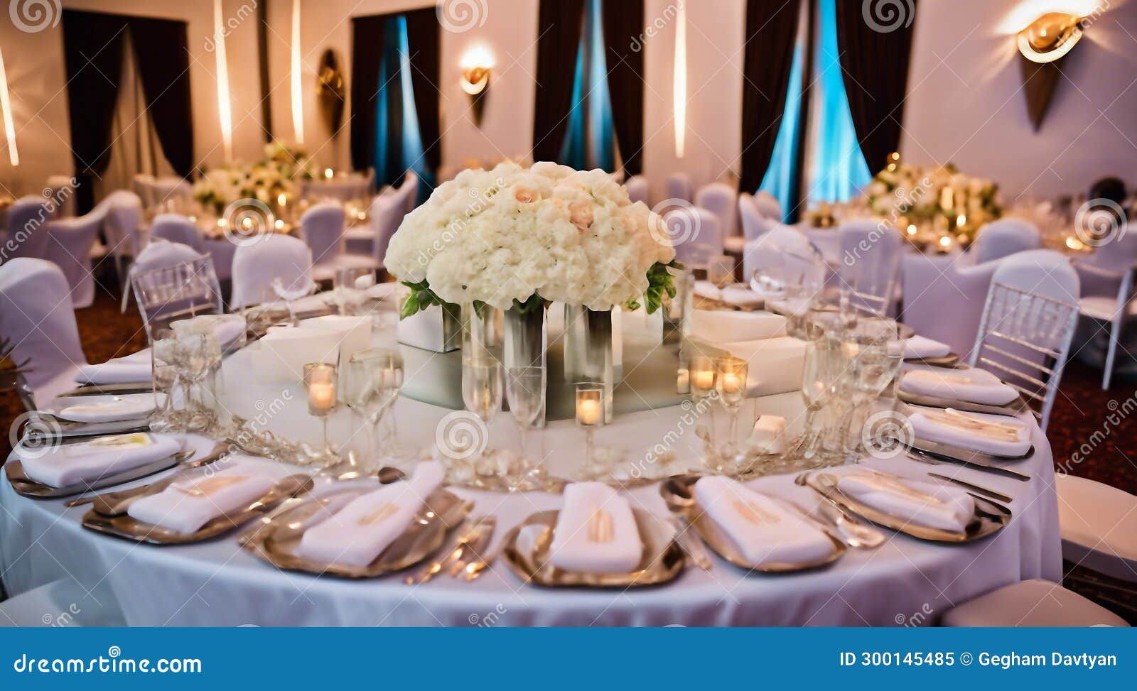 Wedding Designed Table Setting, Wedding Scene, Wedding Table, Bright ...