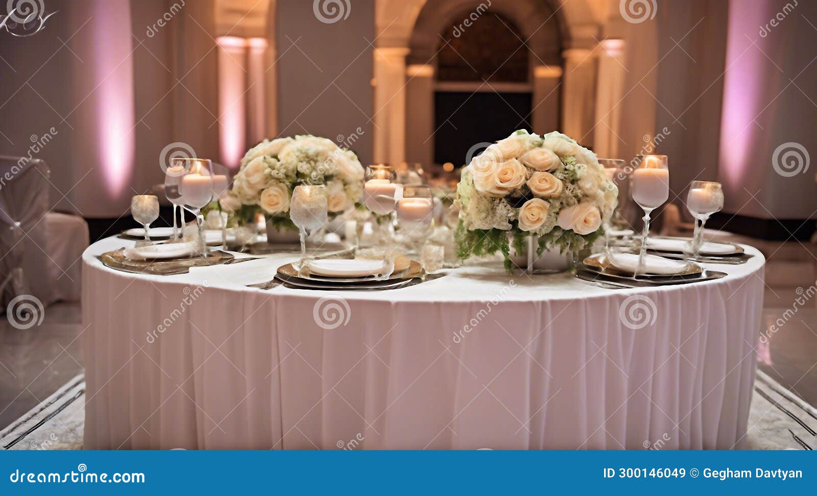 Wedding Designed Table Setting, Wedding Scene, Wedding Table, Bright ...