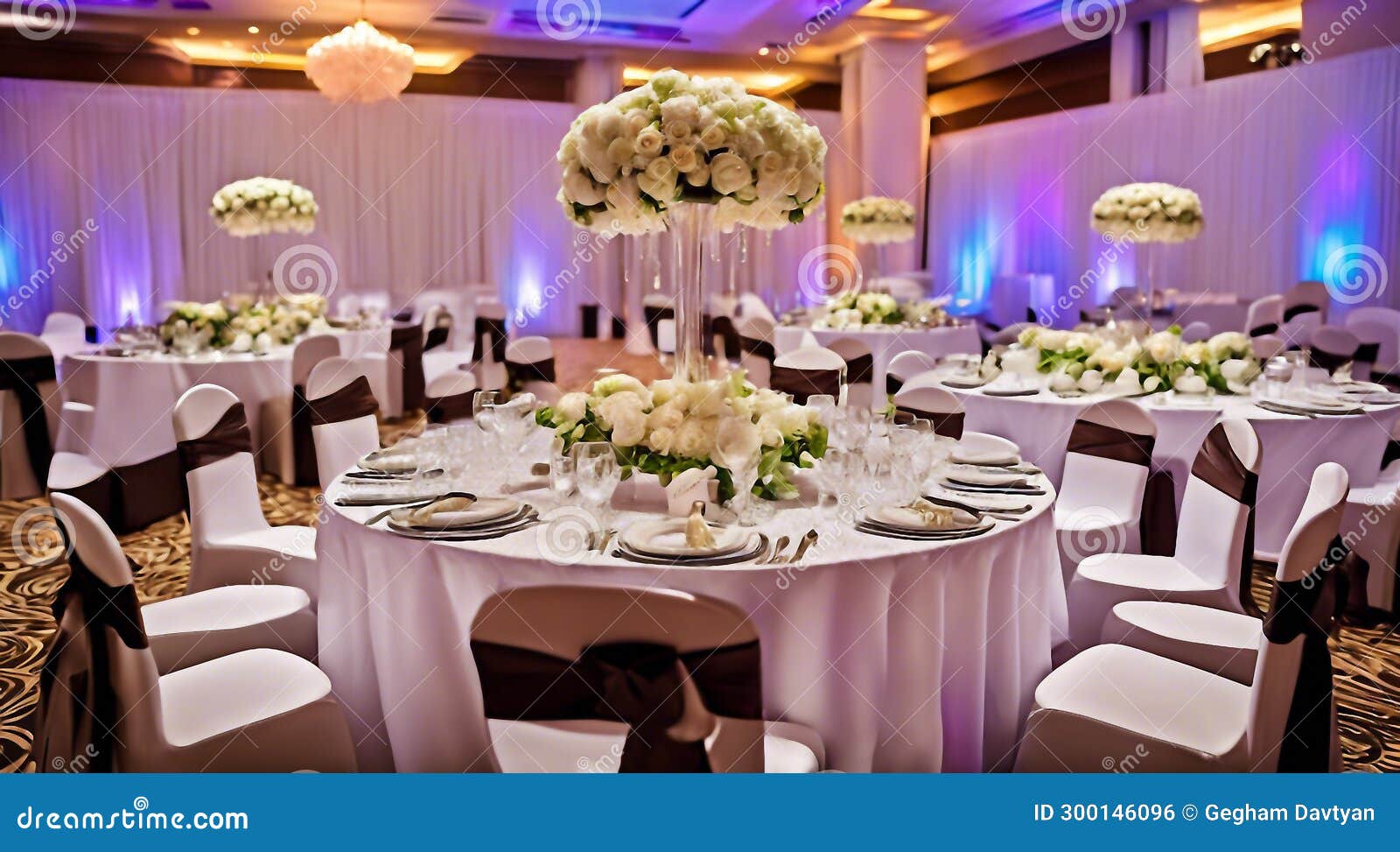 Wedding Designed Table Setting, Wedding Scene, Wedding Table, Bright ...