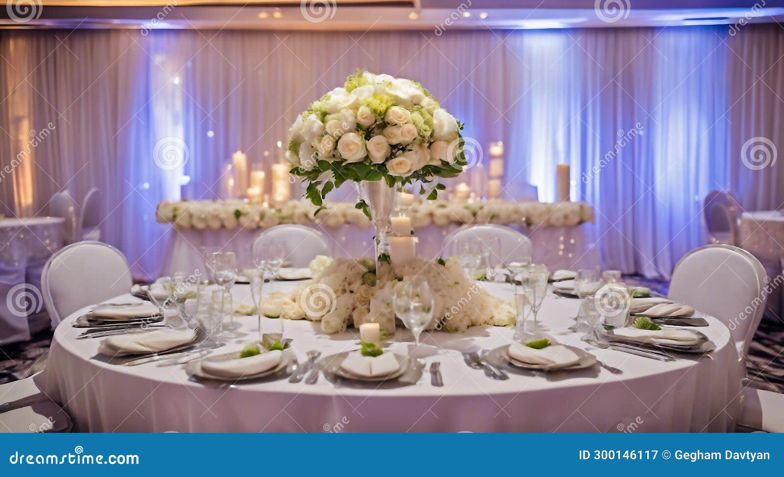 Wedding Designed Table Setting, Wedding Scene, Wedding Table, Bright ...