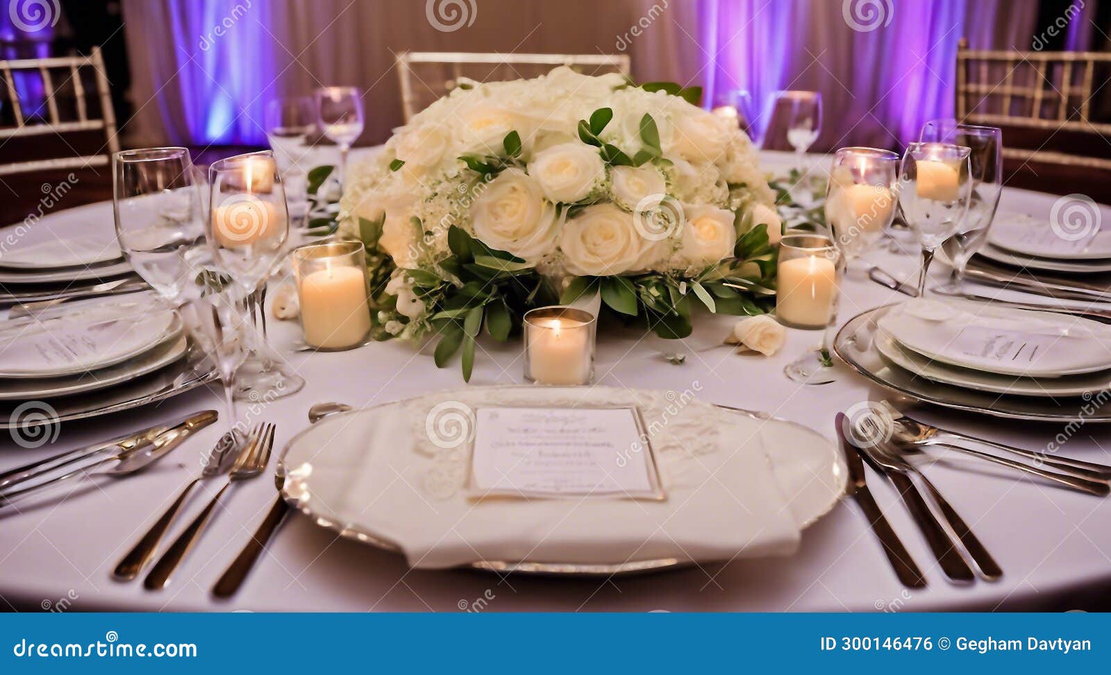 Wedding Designed Table Setting, Wedding Scene, Wedding Table, Bright ...