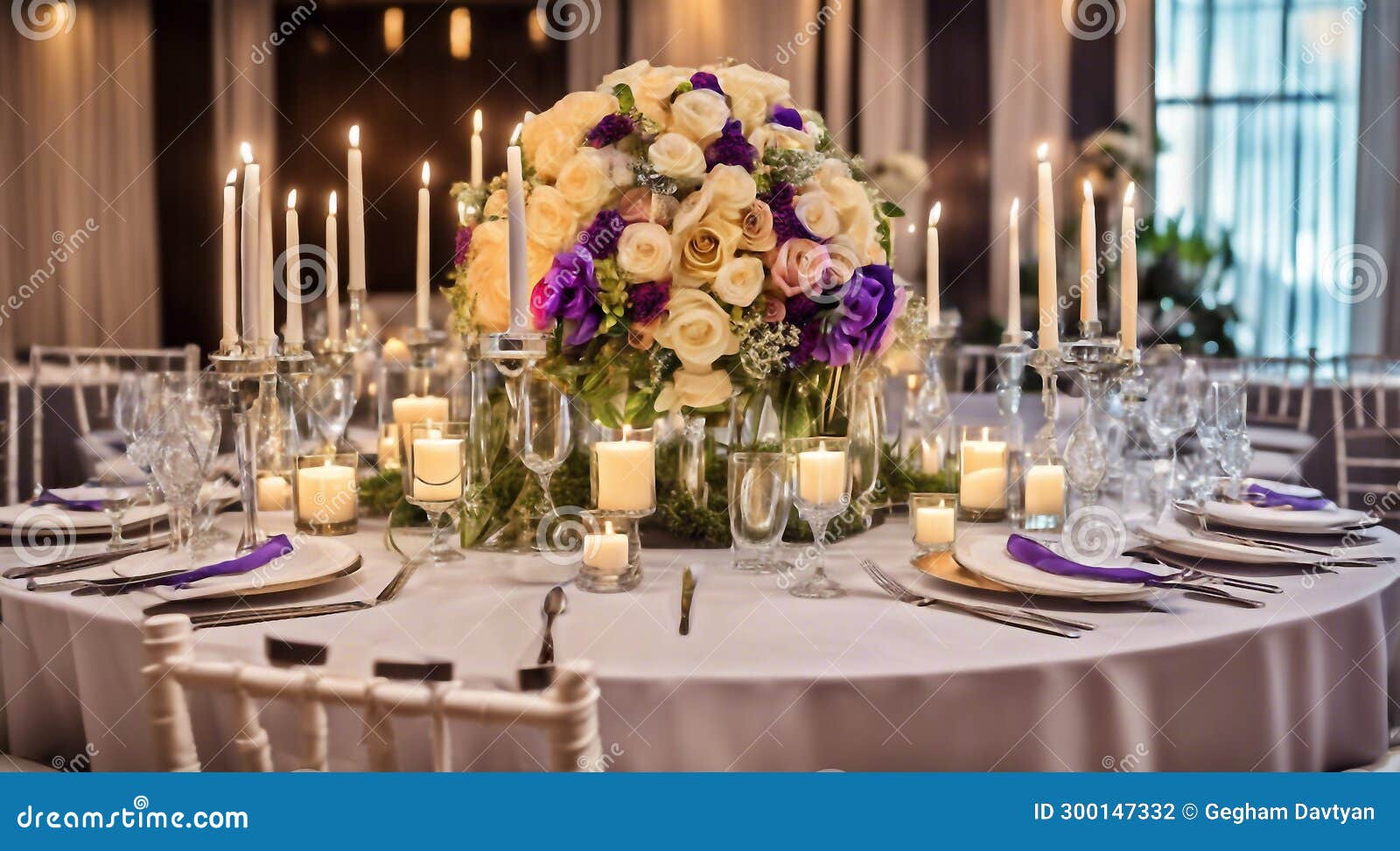 Wedding Designed Table Setting, Wedding Scene, Wedding Table, Bright ...