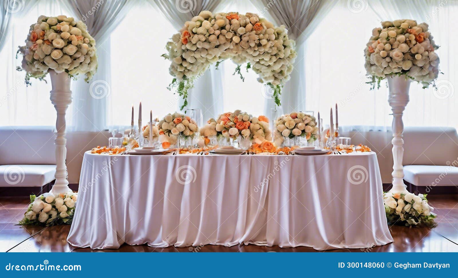 Wedding Designed Table Setting, Wedding Scene, Wedding Table, Bright ...