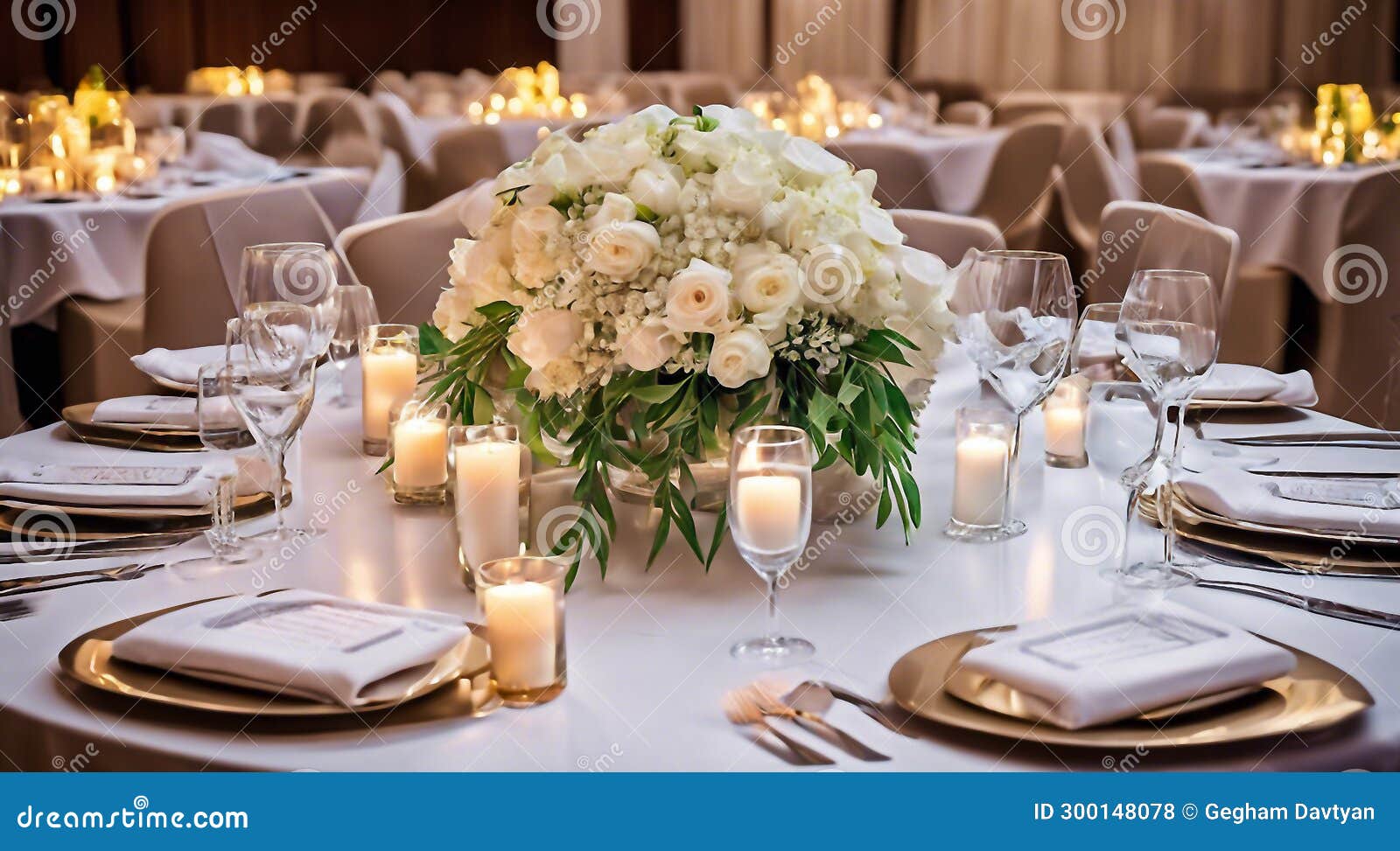 Wedding Designed Table Setting, Wedding Scene, Wedding Table, Bright ...