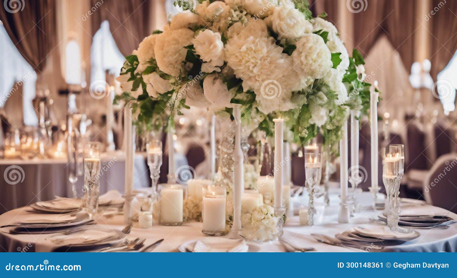 Wedding Designed Table Setting, Wedding Scene, Wedding Table, Bright ...