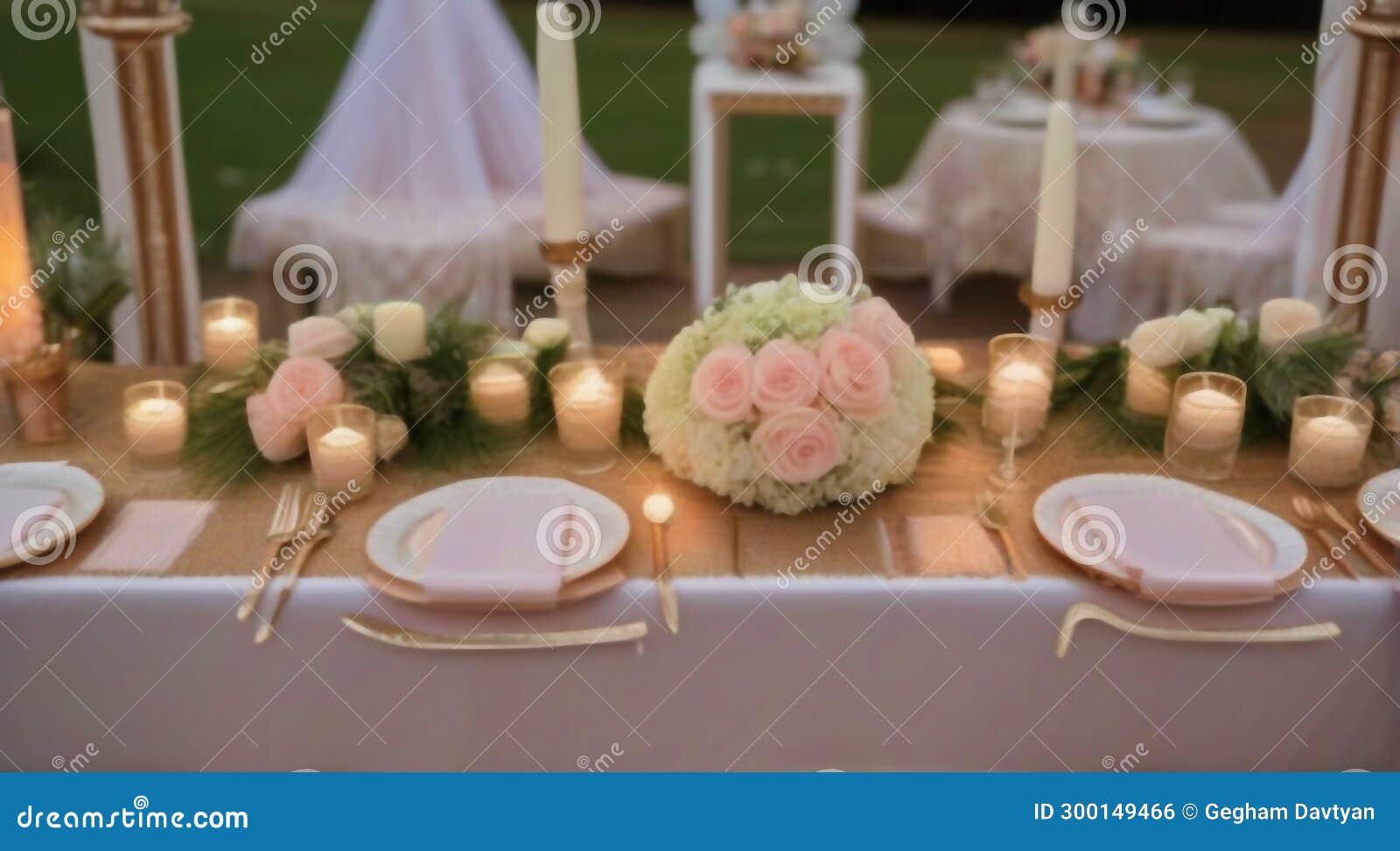 Wedding Designed Table Setting, Wedding Scene, Wedding Table, Bright ...