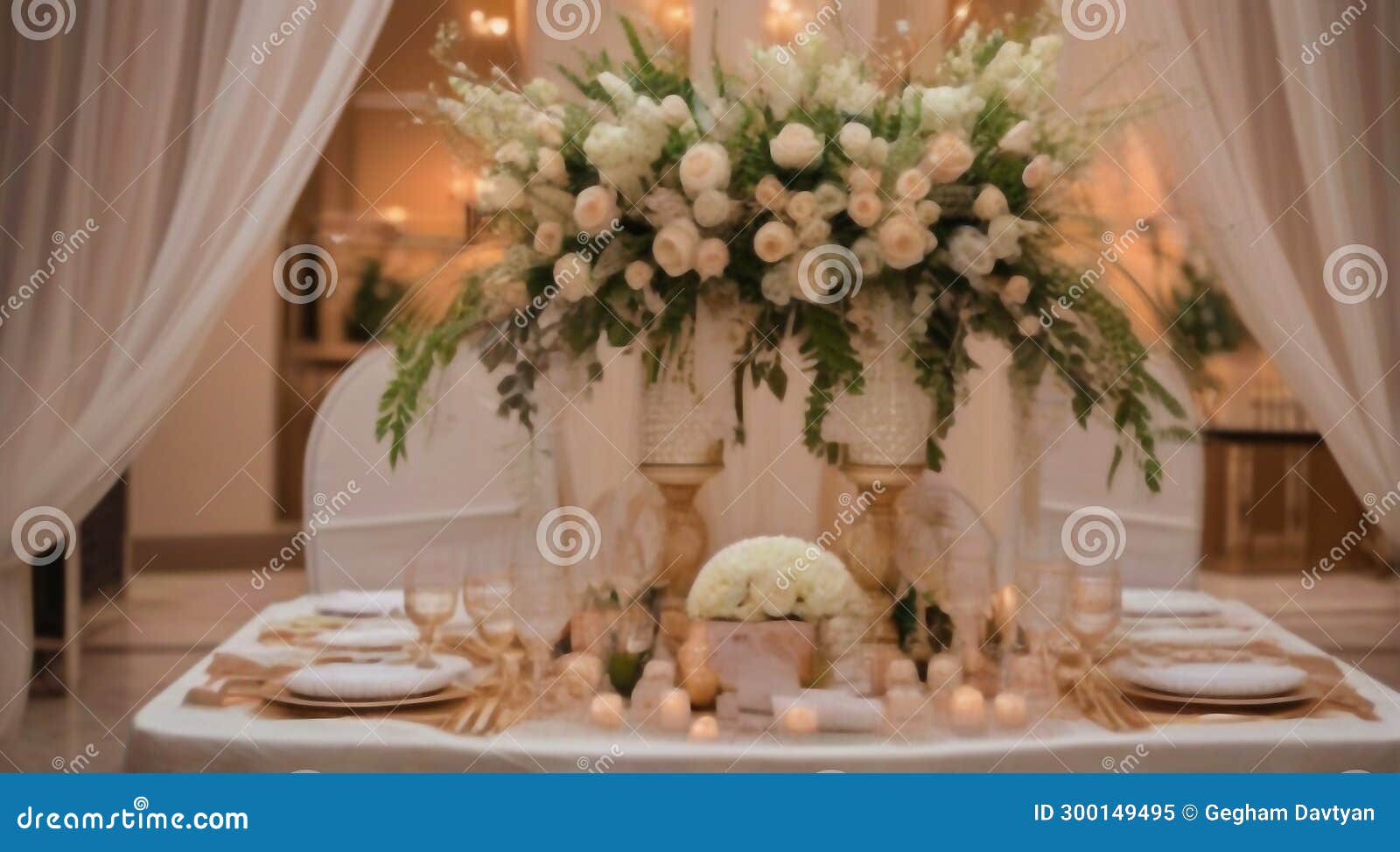 Wedding Designed Table Setting, Wedding Scene, Wedding Table, Bright ...