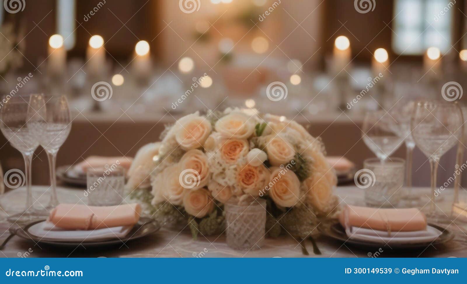 Wedding Designed Table Setting, Wedding Scene, Wedding Table, Bright ...