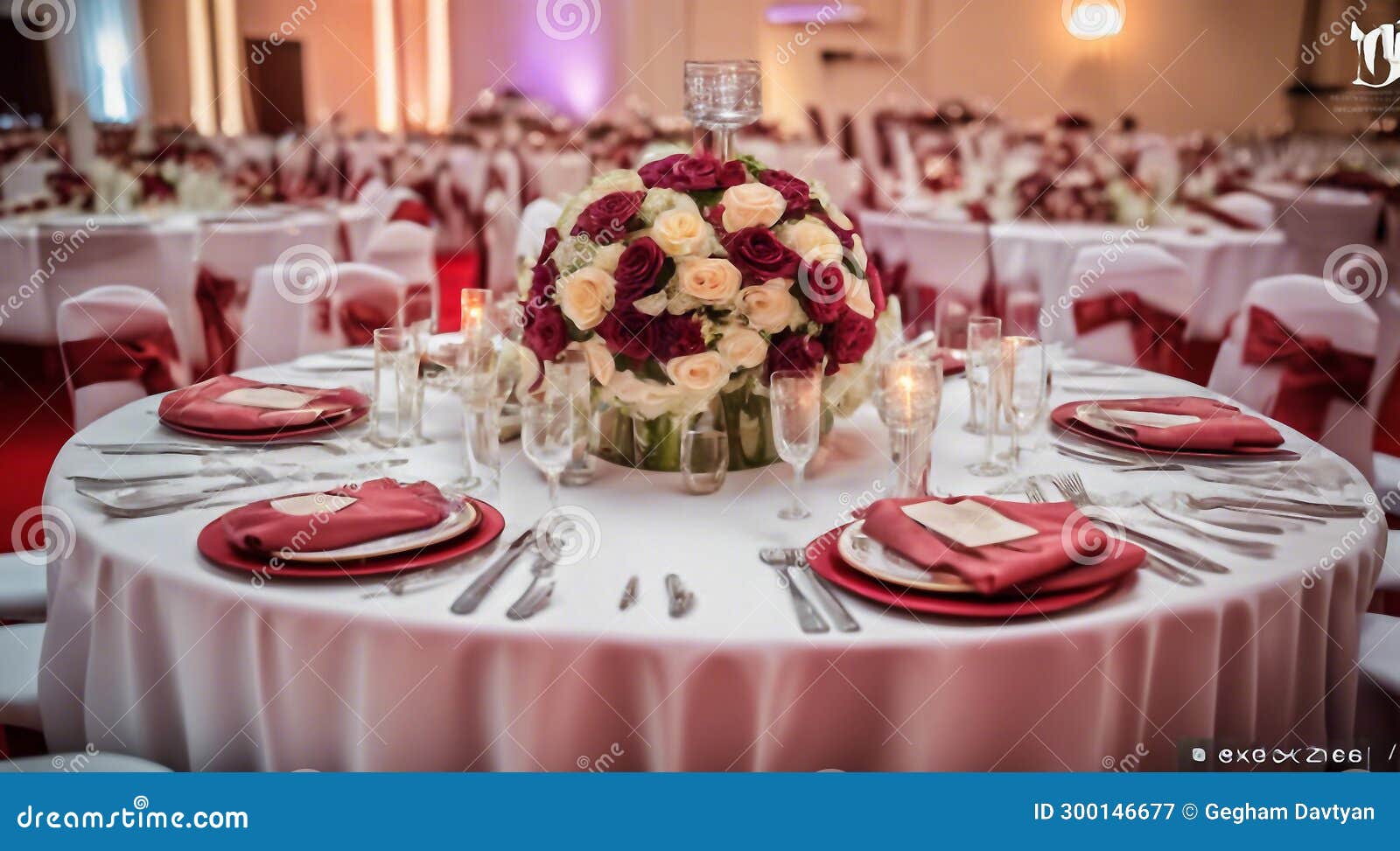 Wedding Designed Table Setting, Wedding Scene, Wedding Table, Bright ...