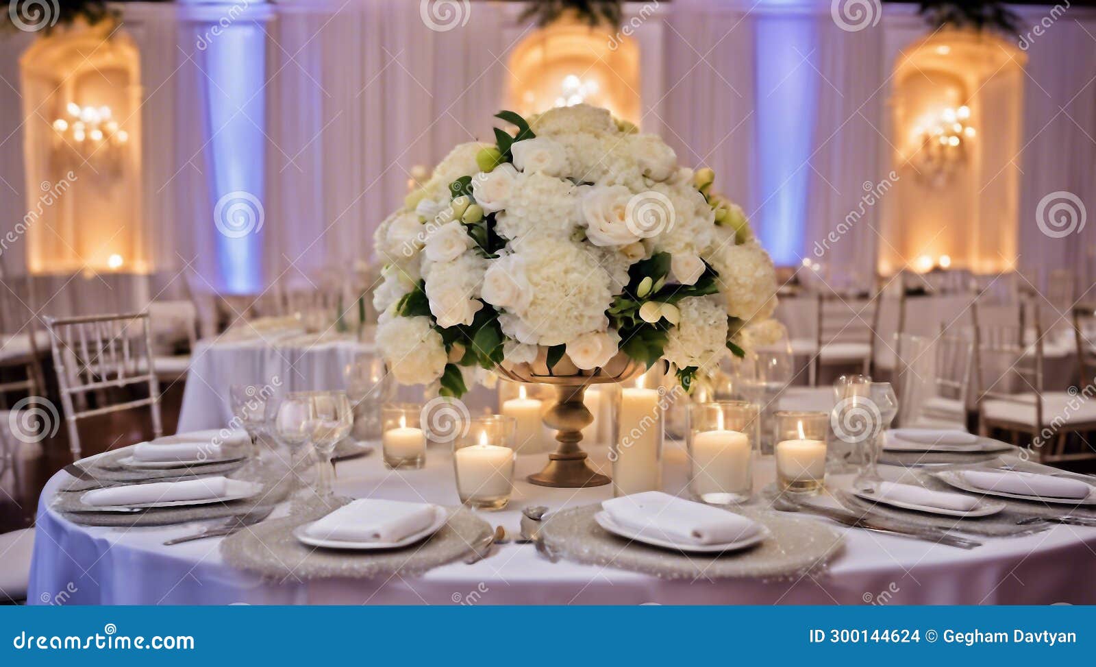 Wedding Designed Table Setting, Wedding Scene, Wedding Table, Bright ...