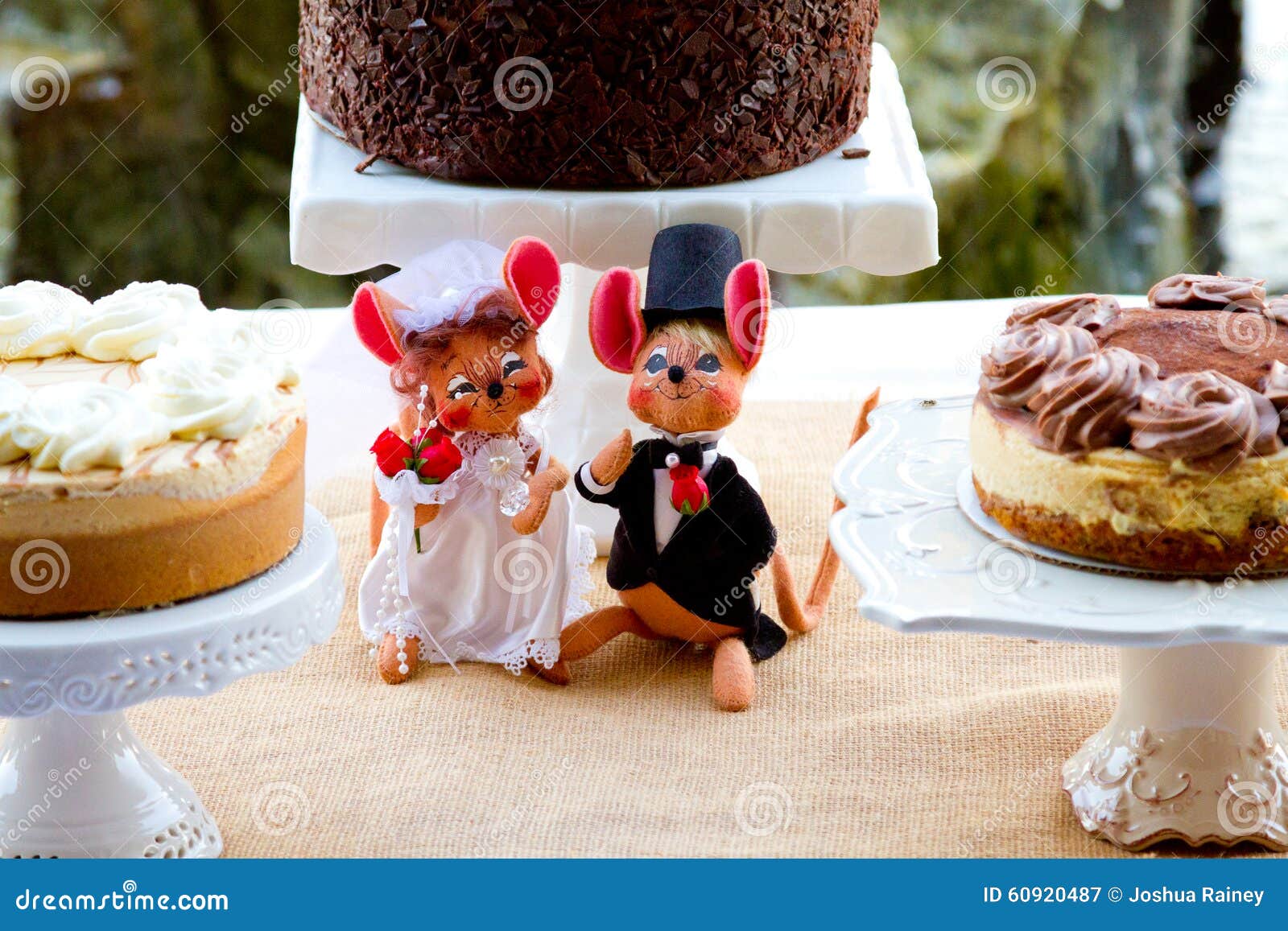 Wedding Dessert Cakes and Mice Stock Image - Image of cakes, mice: 60920487