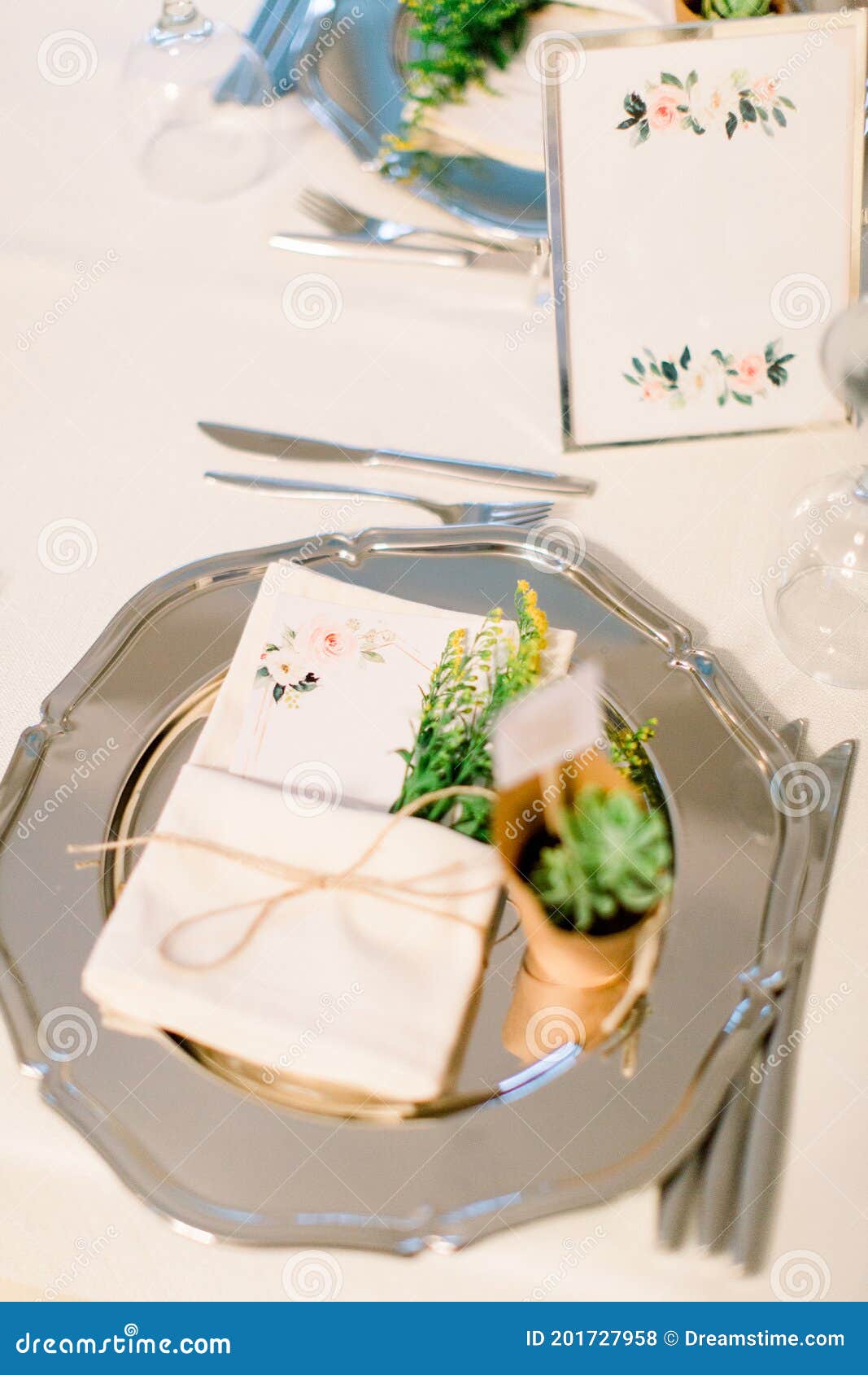 Wedding dining table. stock photo. Image of ceremony - 201727958