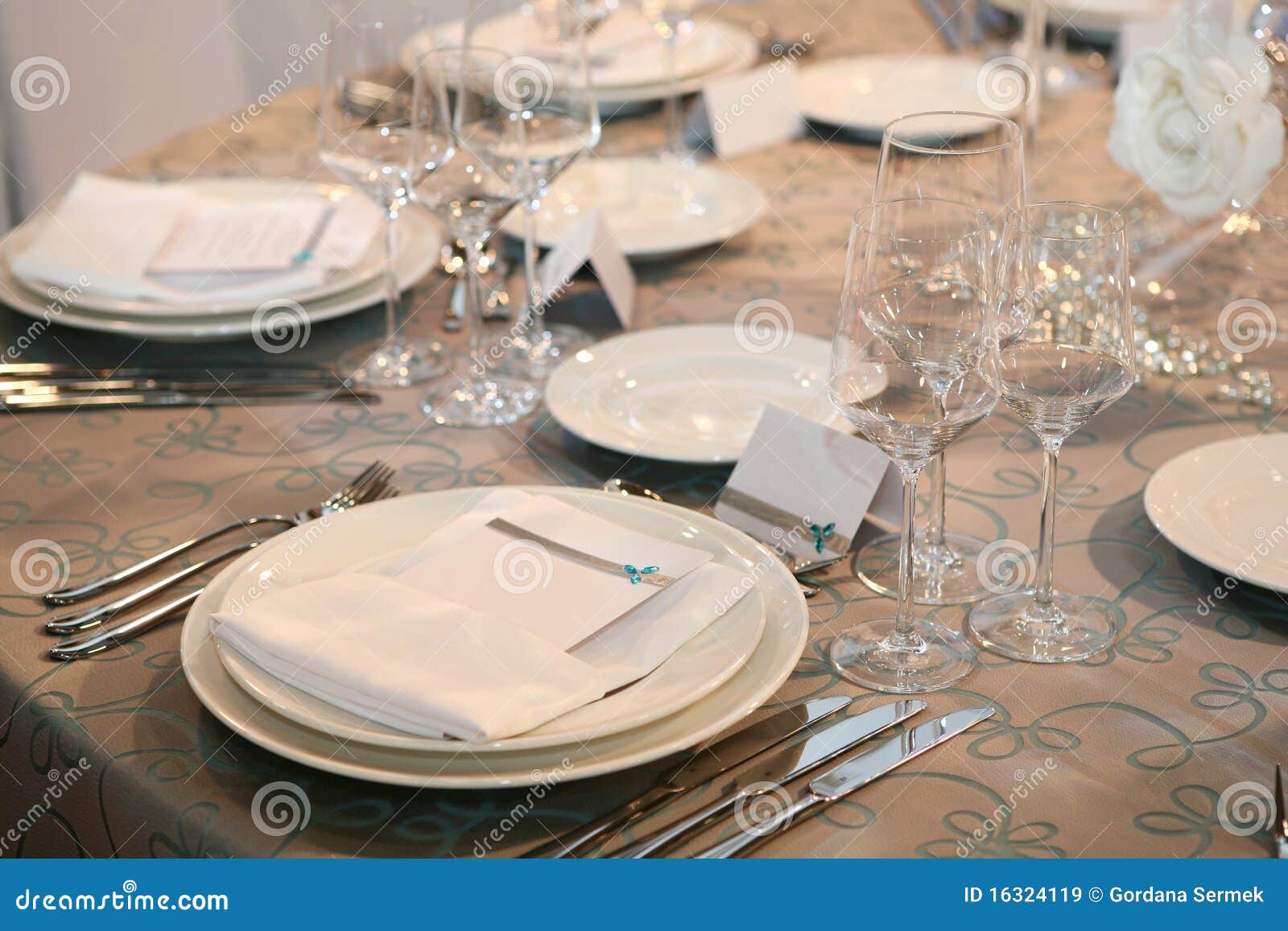 Wedding dinner stock image. Image of plate, arrangement - 16324119