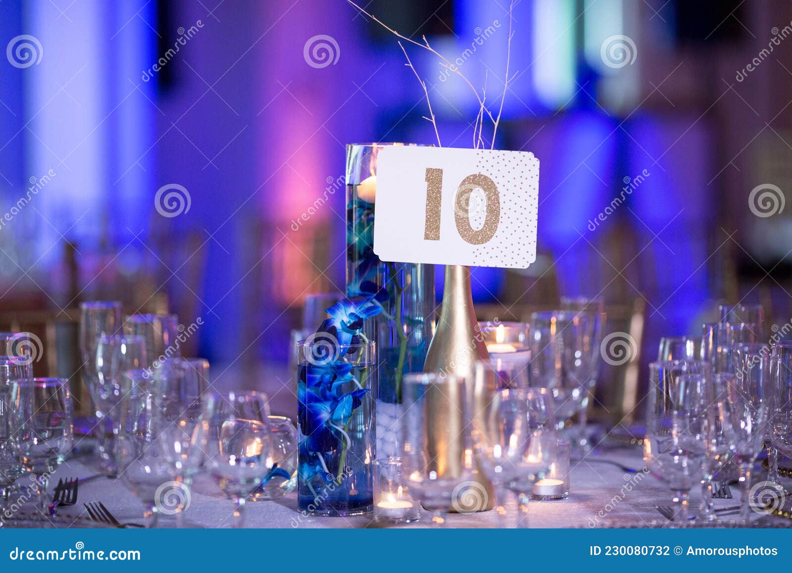 Wedding dinner table ten stock photo. Image of horeca - 230080732