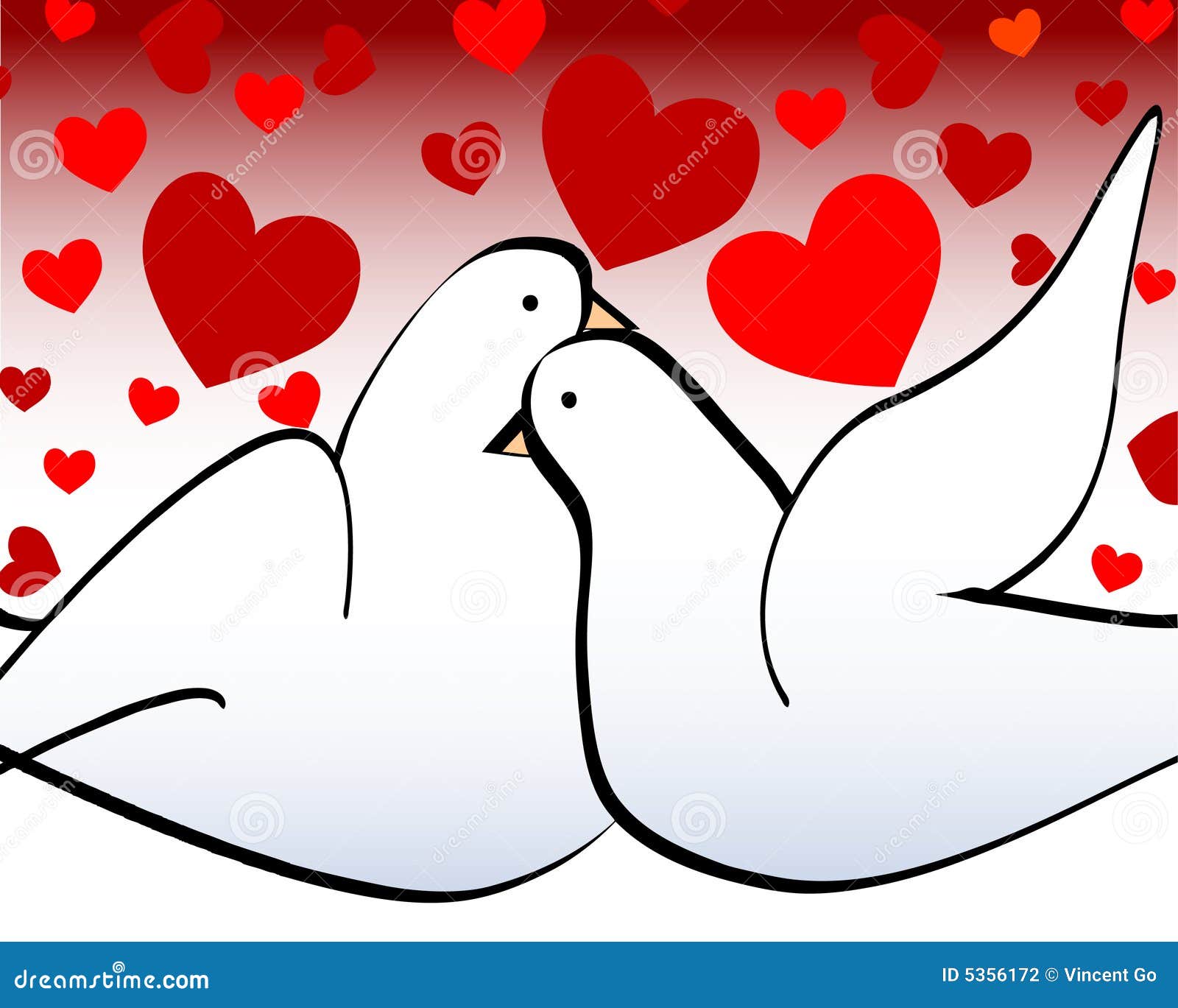 Wedding doves stock vector. Illustration of wedding, clip - 5356172