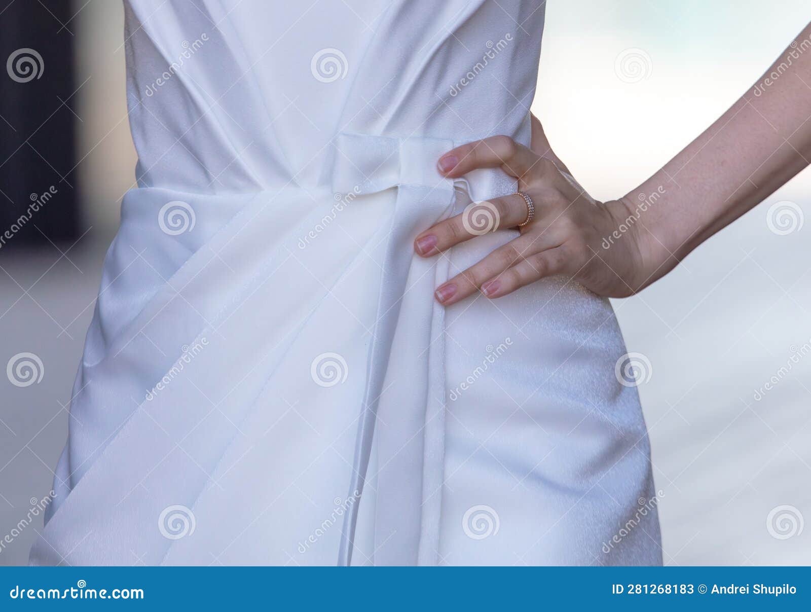 Wedding Dress on the Bride& X27;s Hand Stock Image - Image of fashion ...