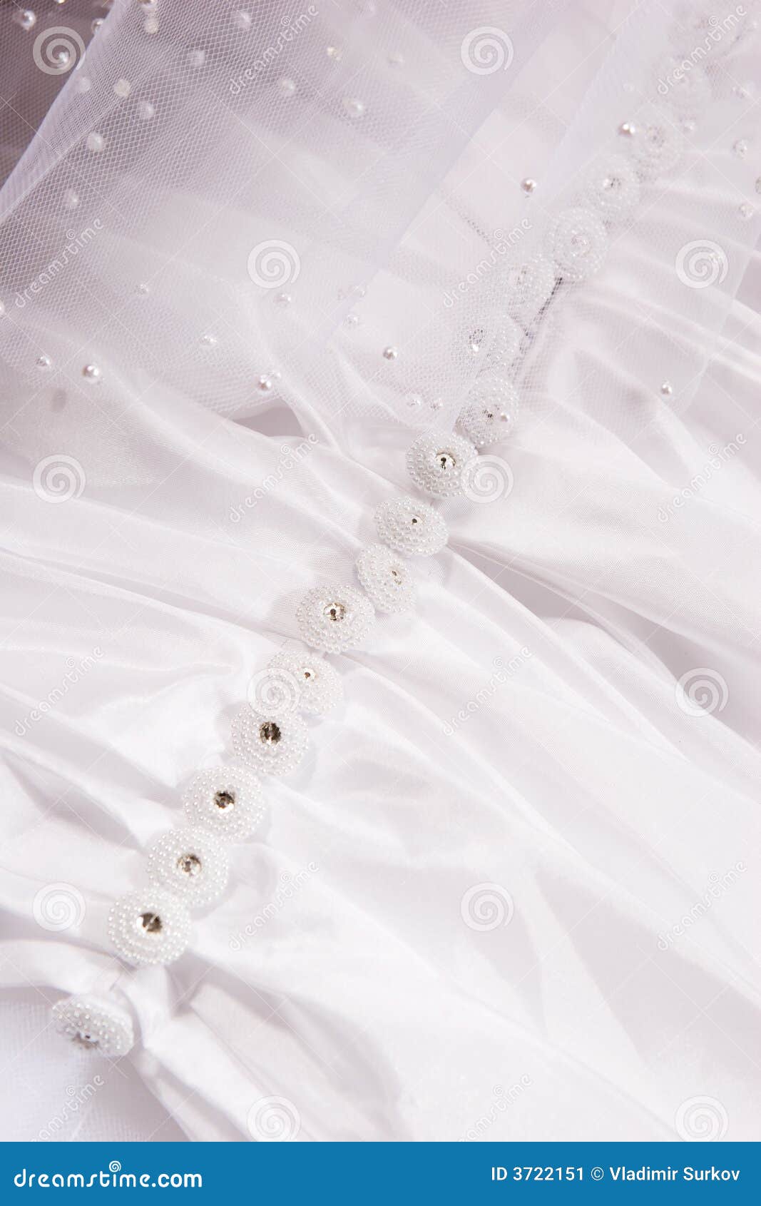 Wedding dress with buttons stock image. Image of beautiful - 3722151