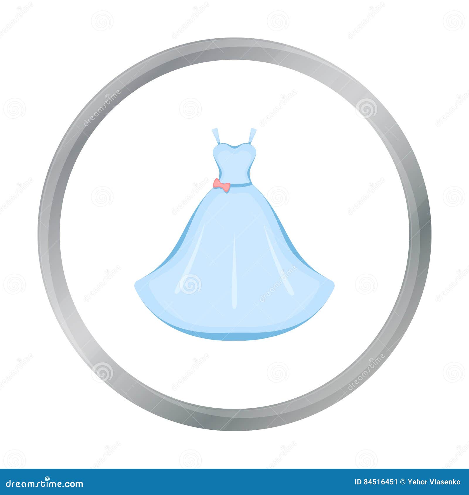 Wedding Dress Icon of Vector Illustration for Web and Mobile Stock ...