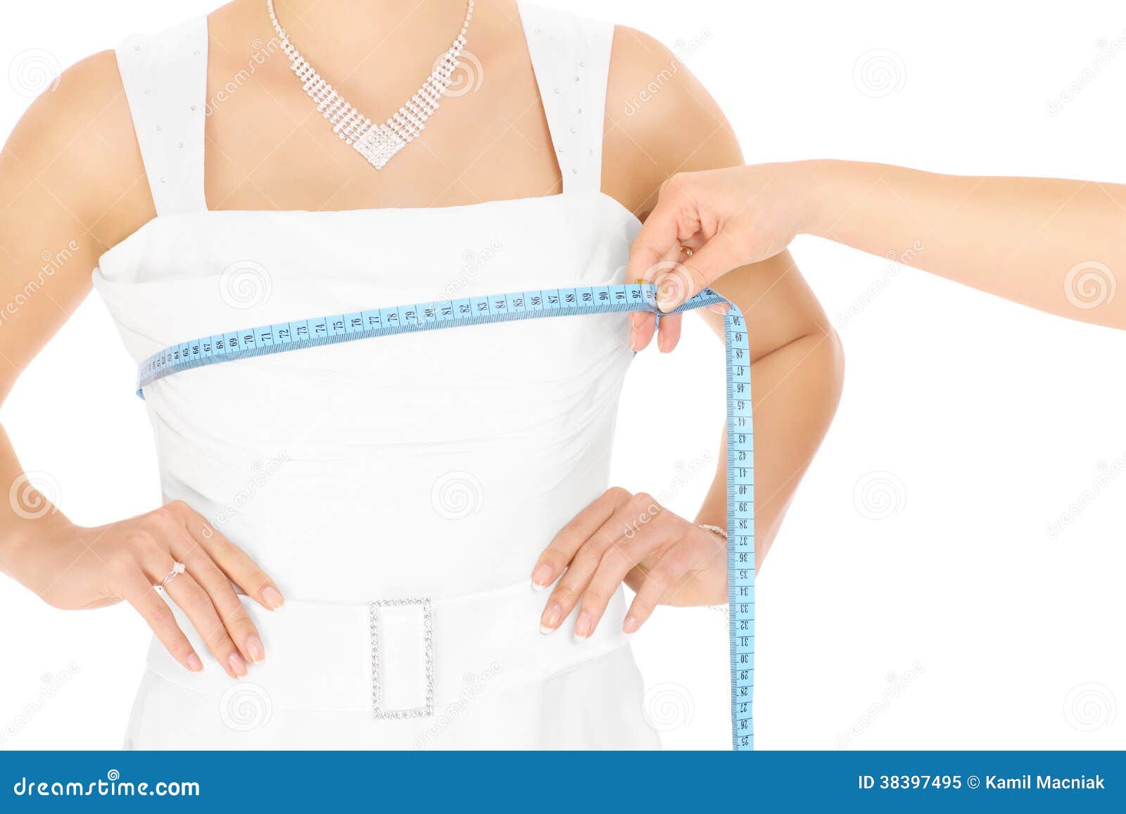 Wedding dress measurement stock image. Image of sewing - 38397495