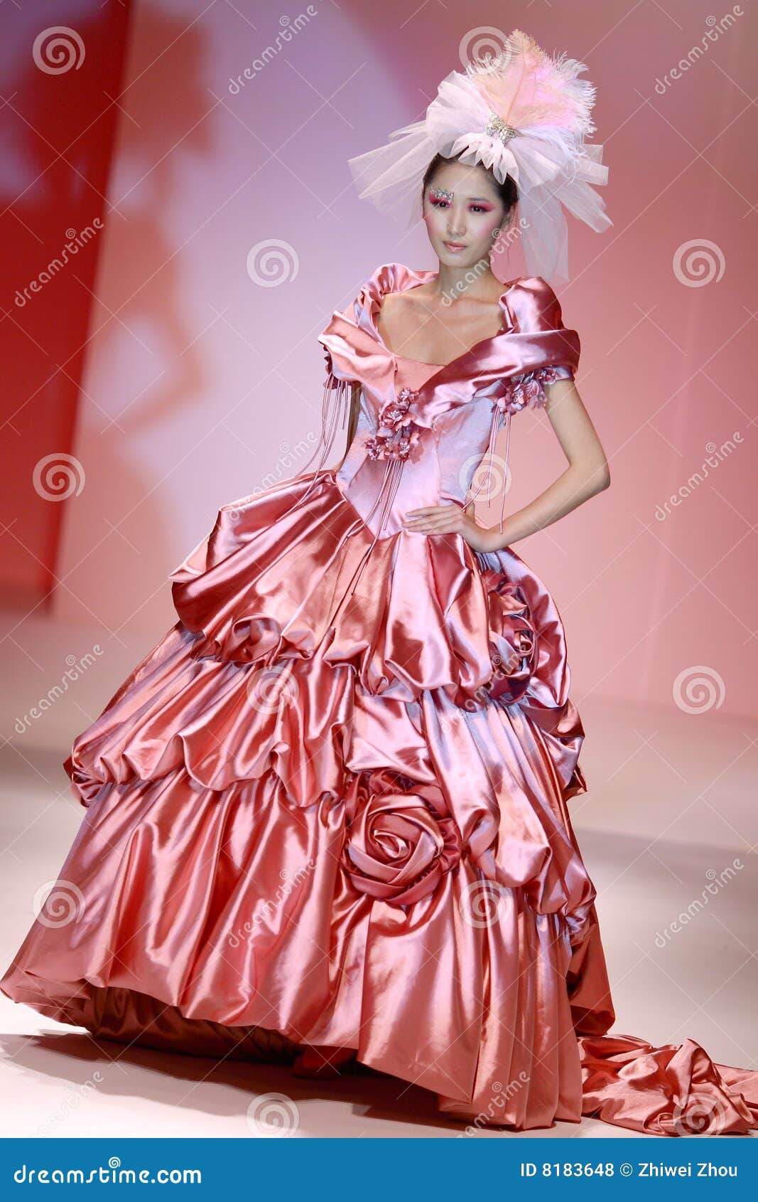 Wedding dress show editorial stock photo. Image of female - 8183648