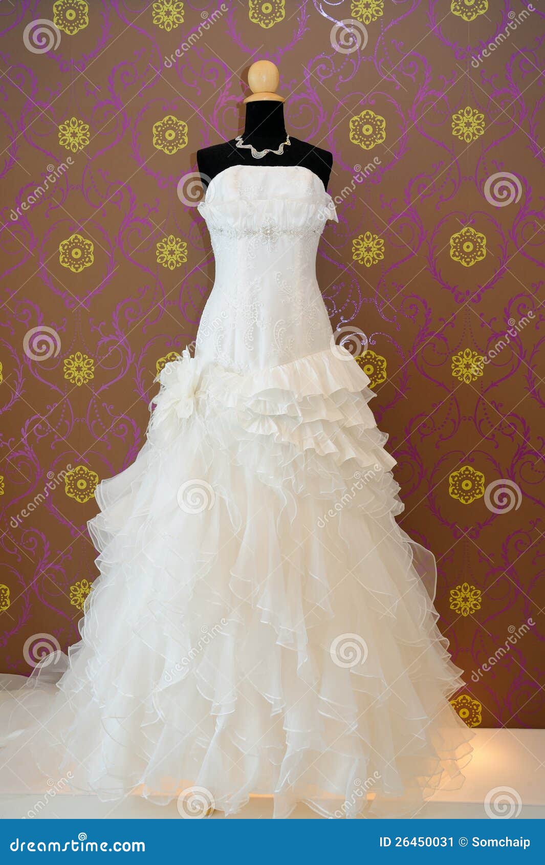 Wedding dress studio stock image. Image of wedding, woman - 26450031