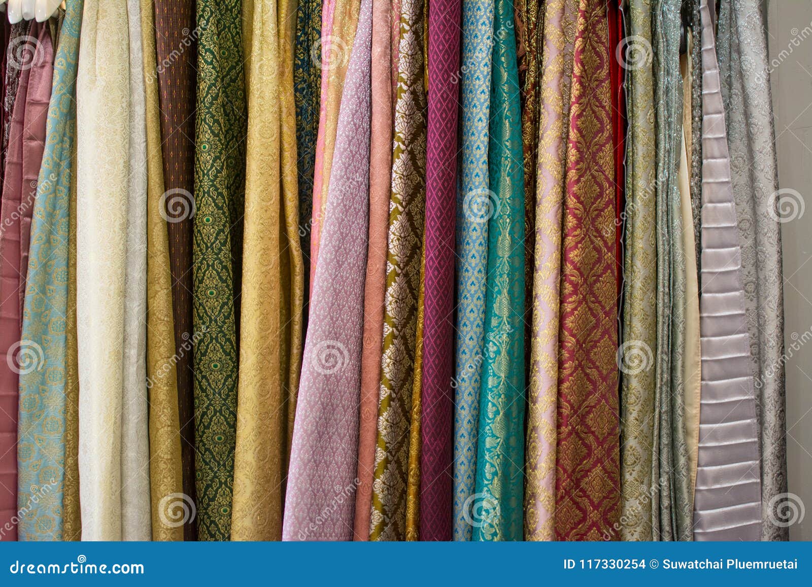 Dress Thai Style Hanging on Racks Stock Photo - Image of model, costume ...