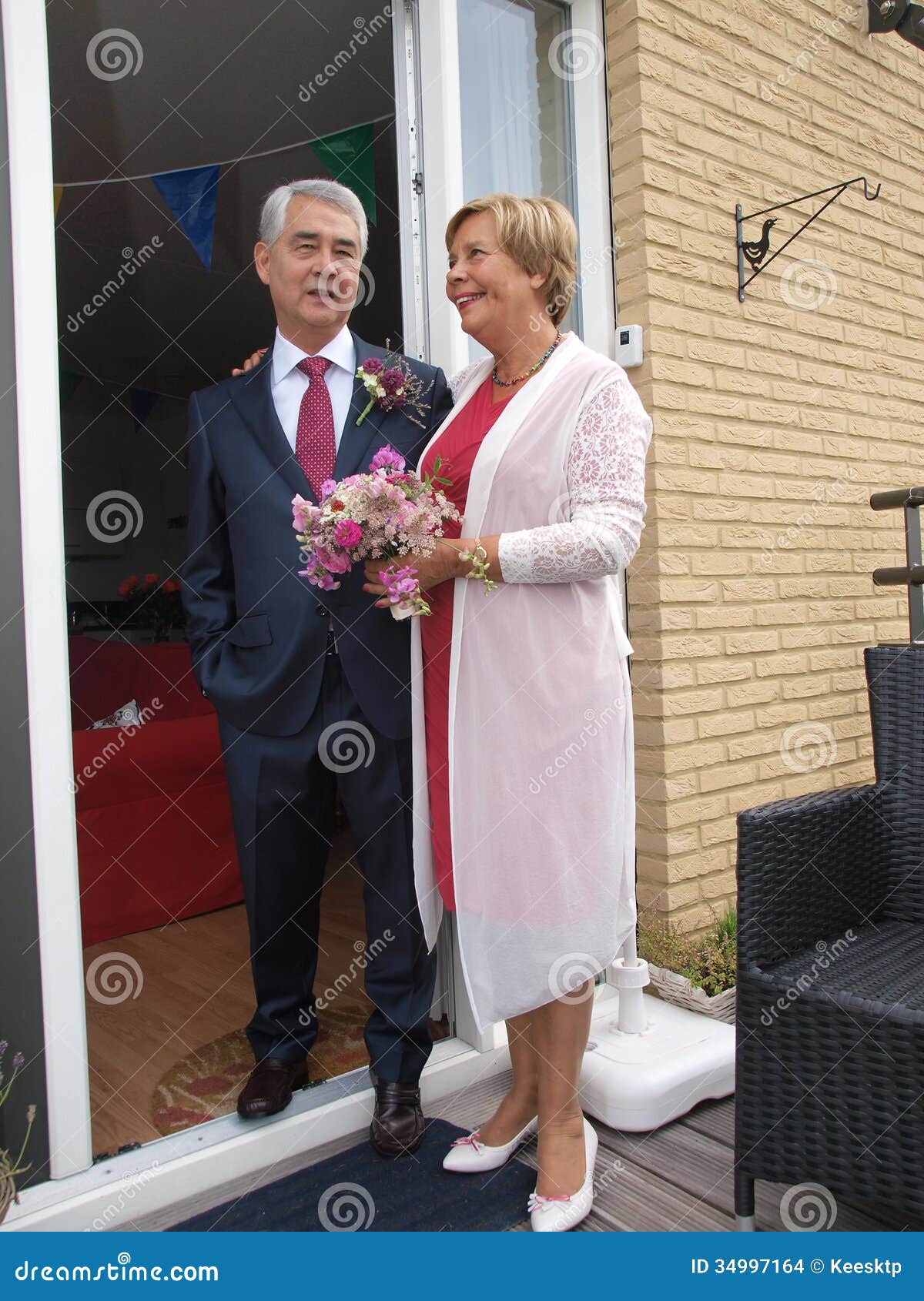 Wedding of elderly people stock photo. Image of anniversary - 34997164