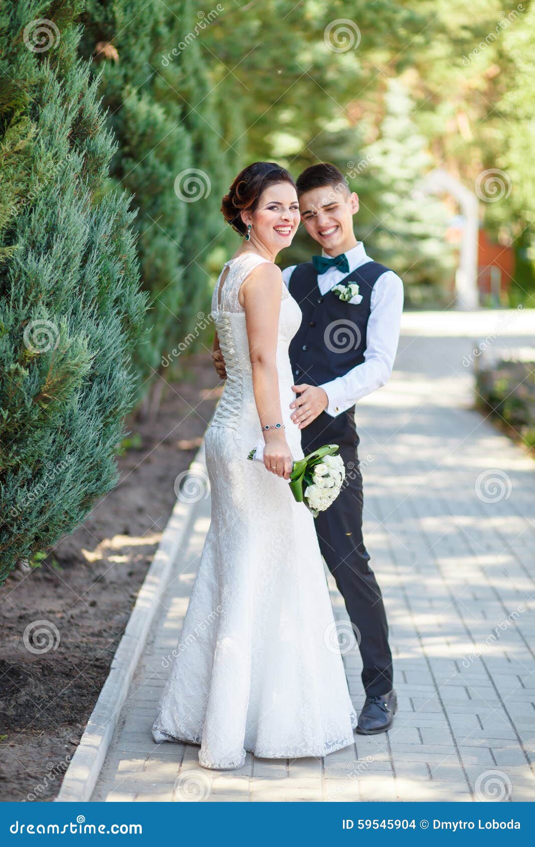 Wedding emotions stock photo. Image of forest, celebration - 59545904
