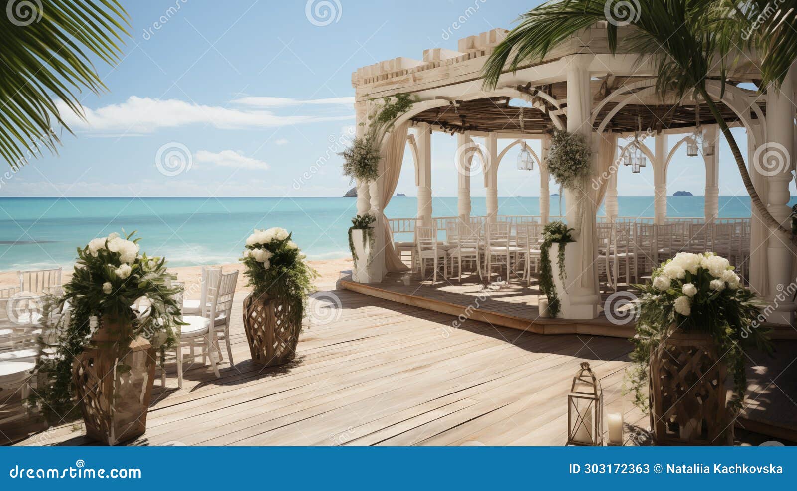 Wedding Exterior On The Beach Royalty-Free Cartoon | CartoonDealer.com ...