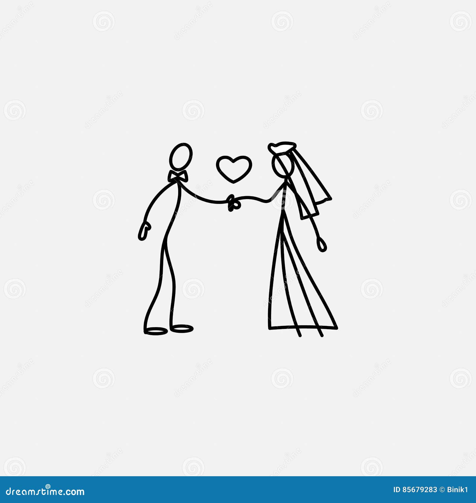 Wedding Family Icon Stick Figure Royalty-Free Stock Photo ...