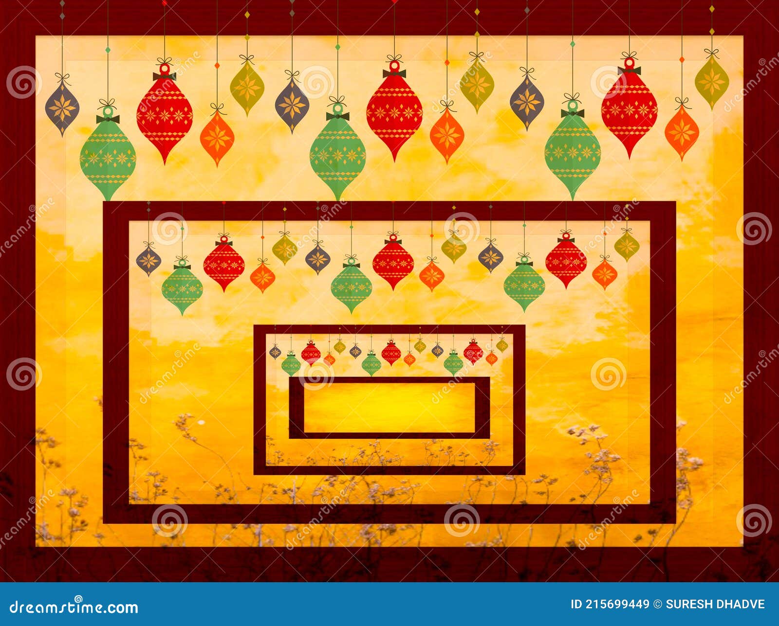Wedding and Festivals Backround Frame Illustration Stock Illustration ...