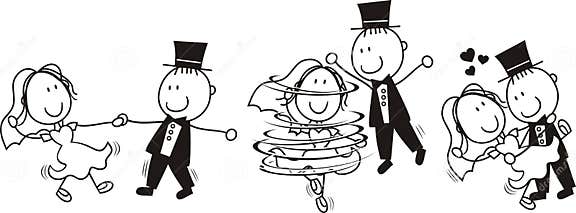 Wedding first dance stock vector. Illustration of girl - 20987110