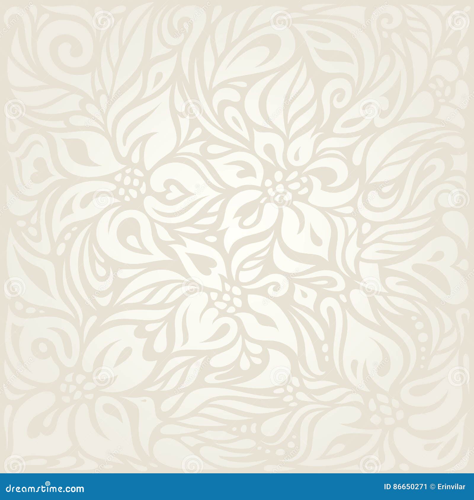 Wedding Floral Pale Wallpaper Pattern Design Stock Vector ...