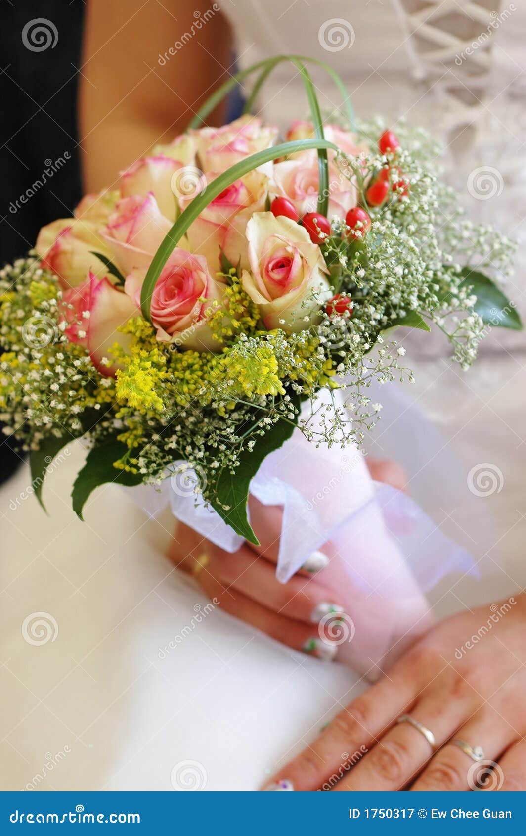 Wedding flower stock image. Image of hand, wedding, romantic - 1750317