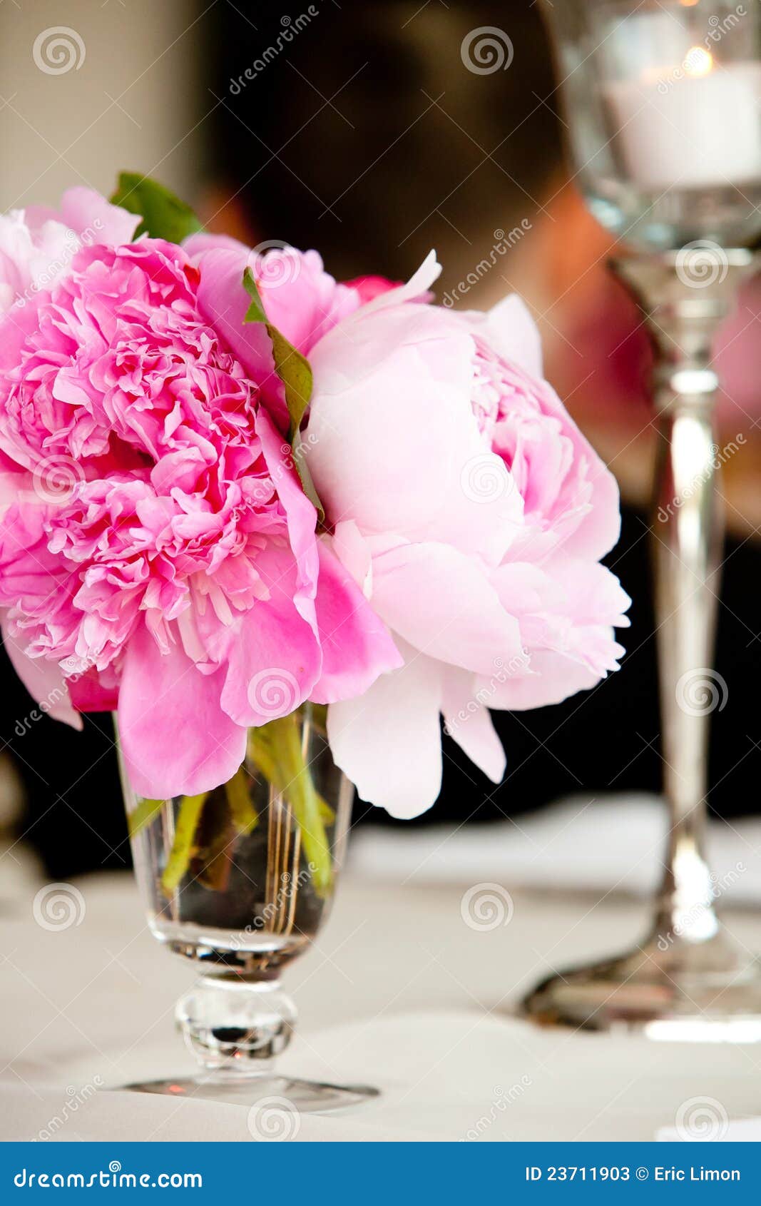 Wedding Flower Arrangement Table Setting Series Stock Image - Image of ...
