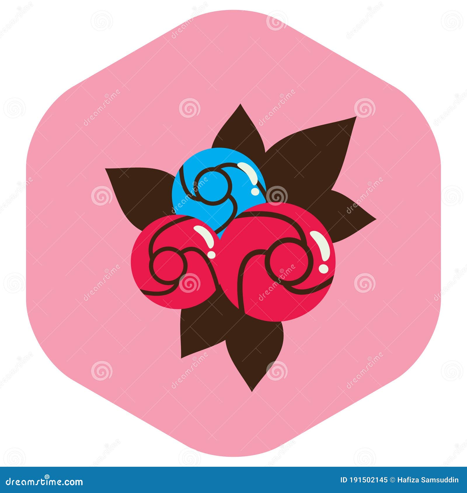 Wedding Flower Bokey. Vector Illustration Decorative Design Stock ...