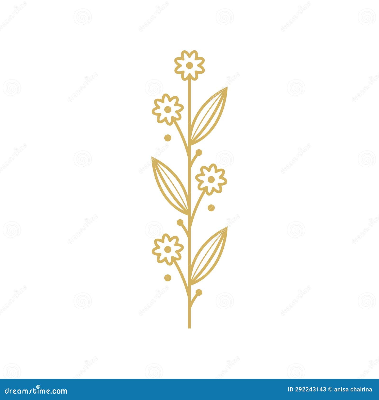 Wedding Flower Frame Element Design Stock Illustration - Illustration ...