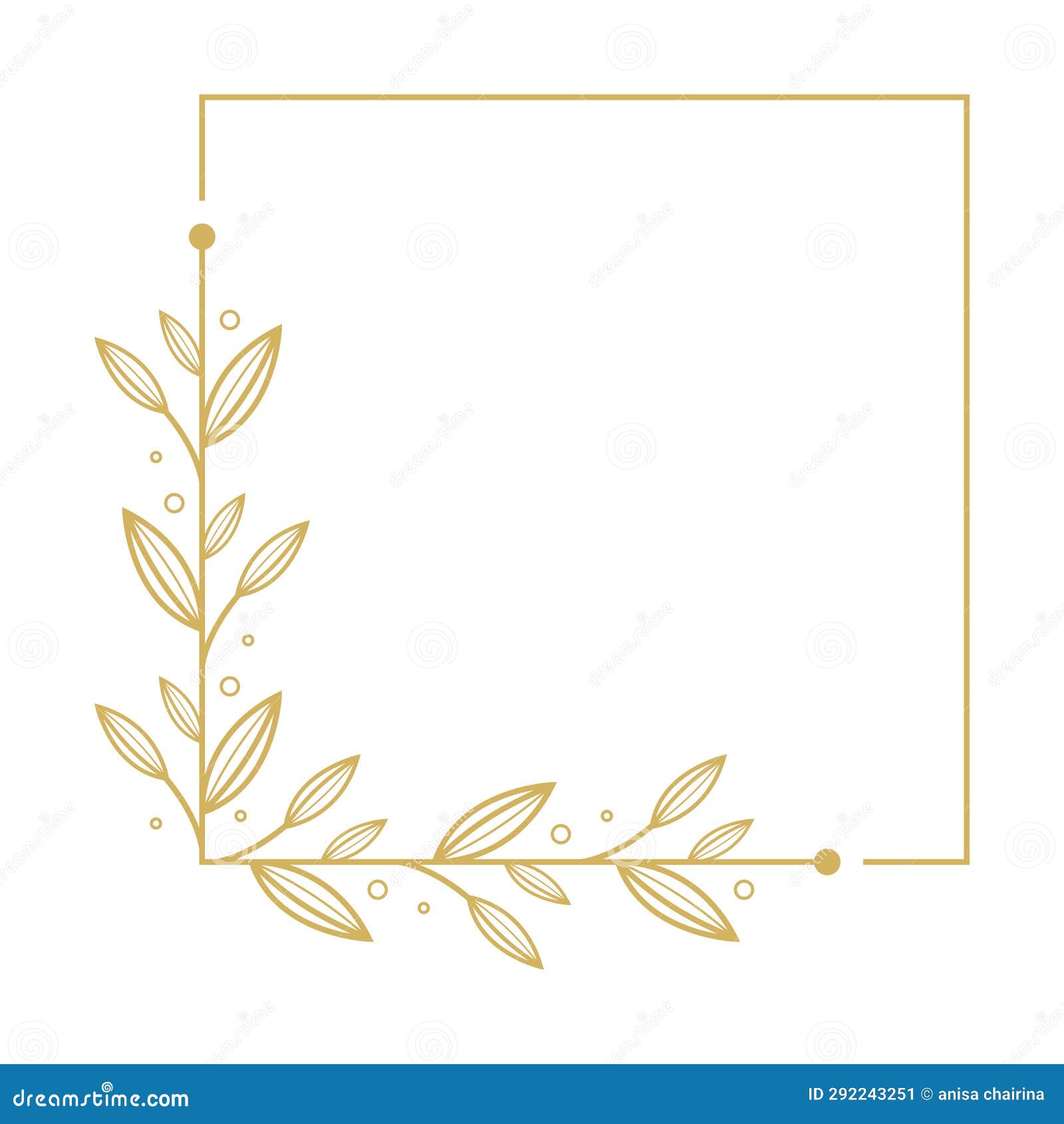 Wedding Flower Frame Element Design Stock Illustration - Illustration ...