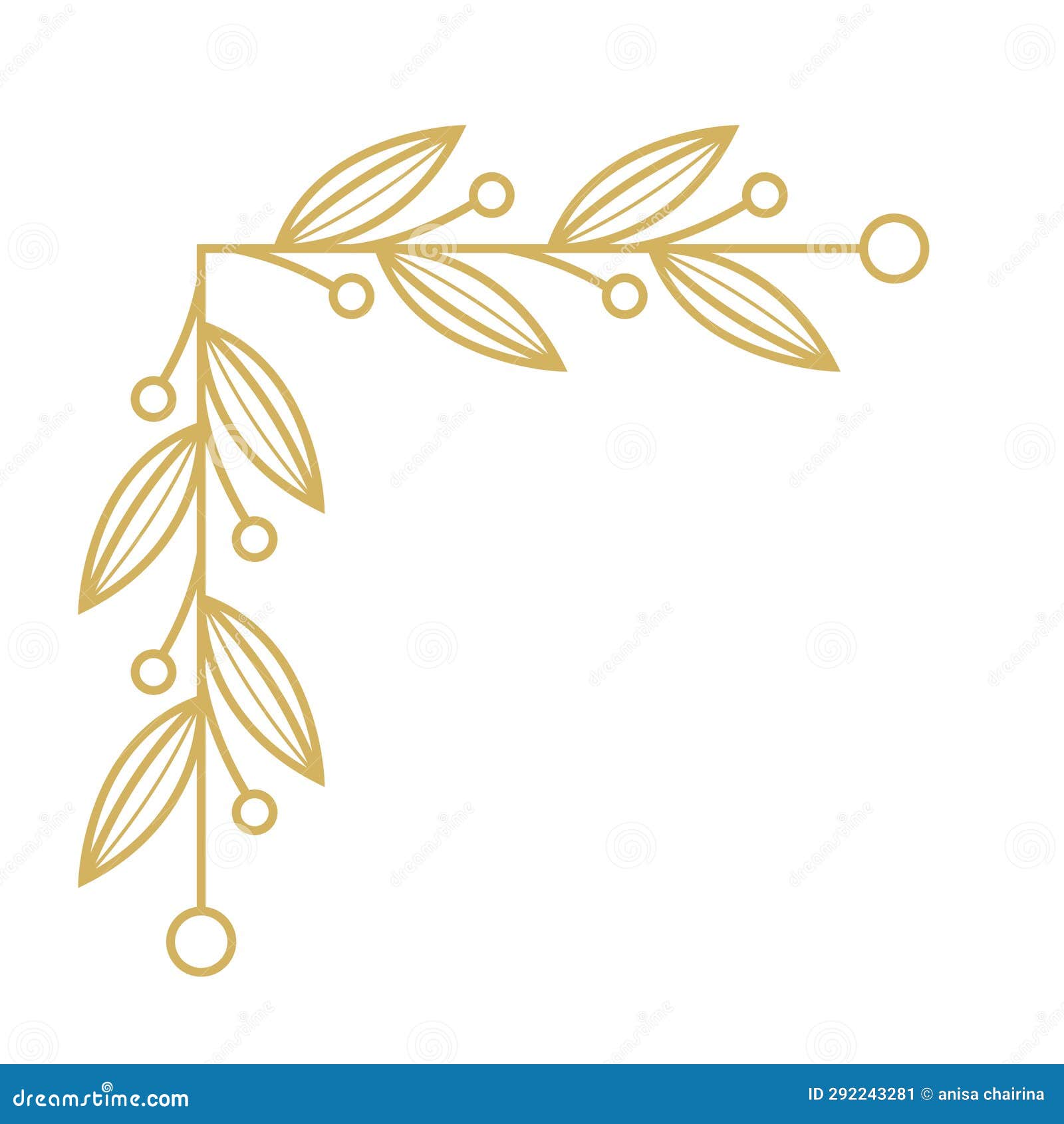 Wedding Flower Frame Element Design Stock Illustration - Illustration ...