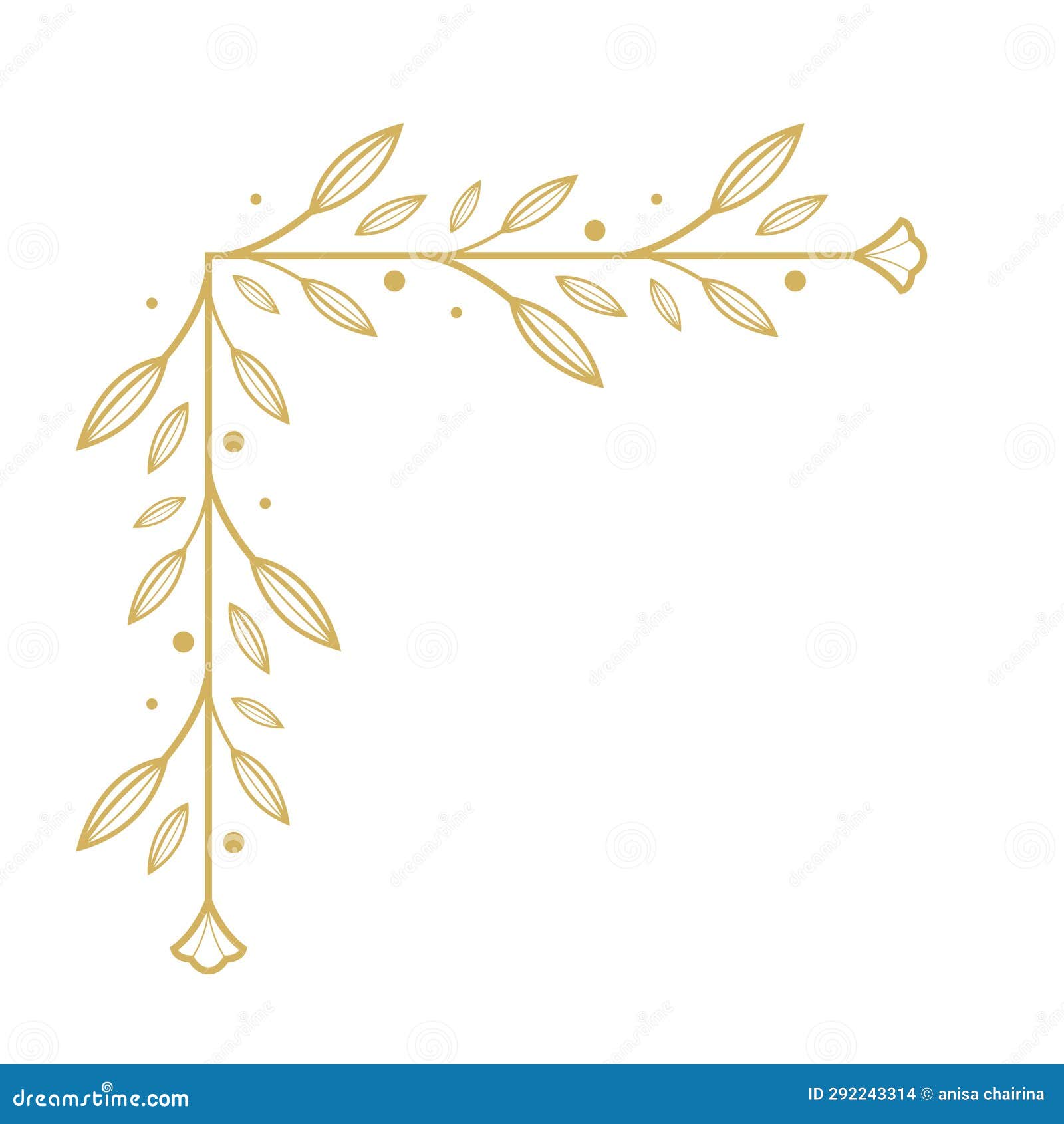 Wedding Flower Frame Element Design Stock Illustration - Illustration ...