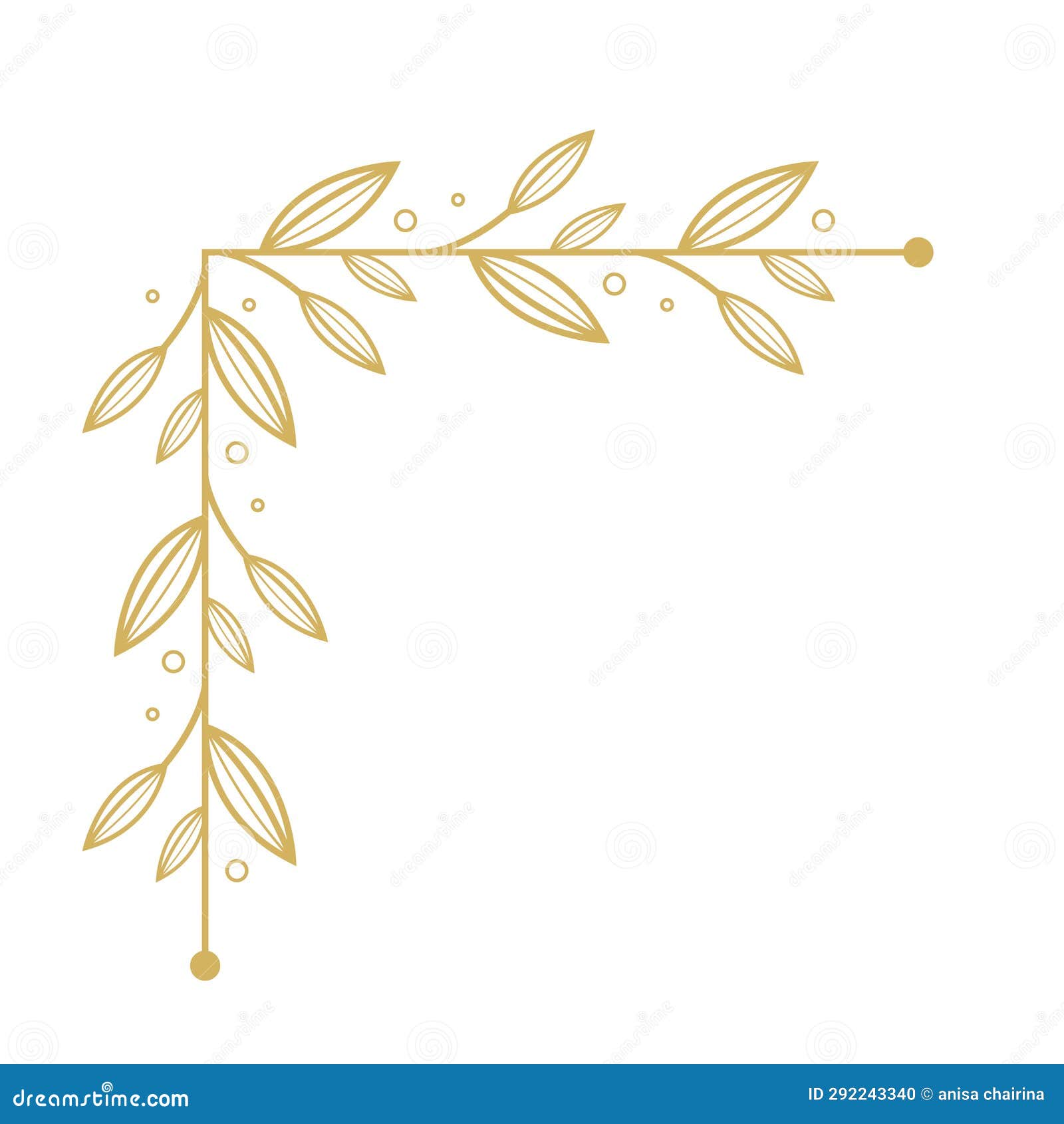 Wedding Flower Frame Element Design Stock Illustration - Illustration ...