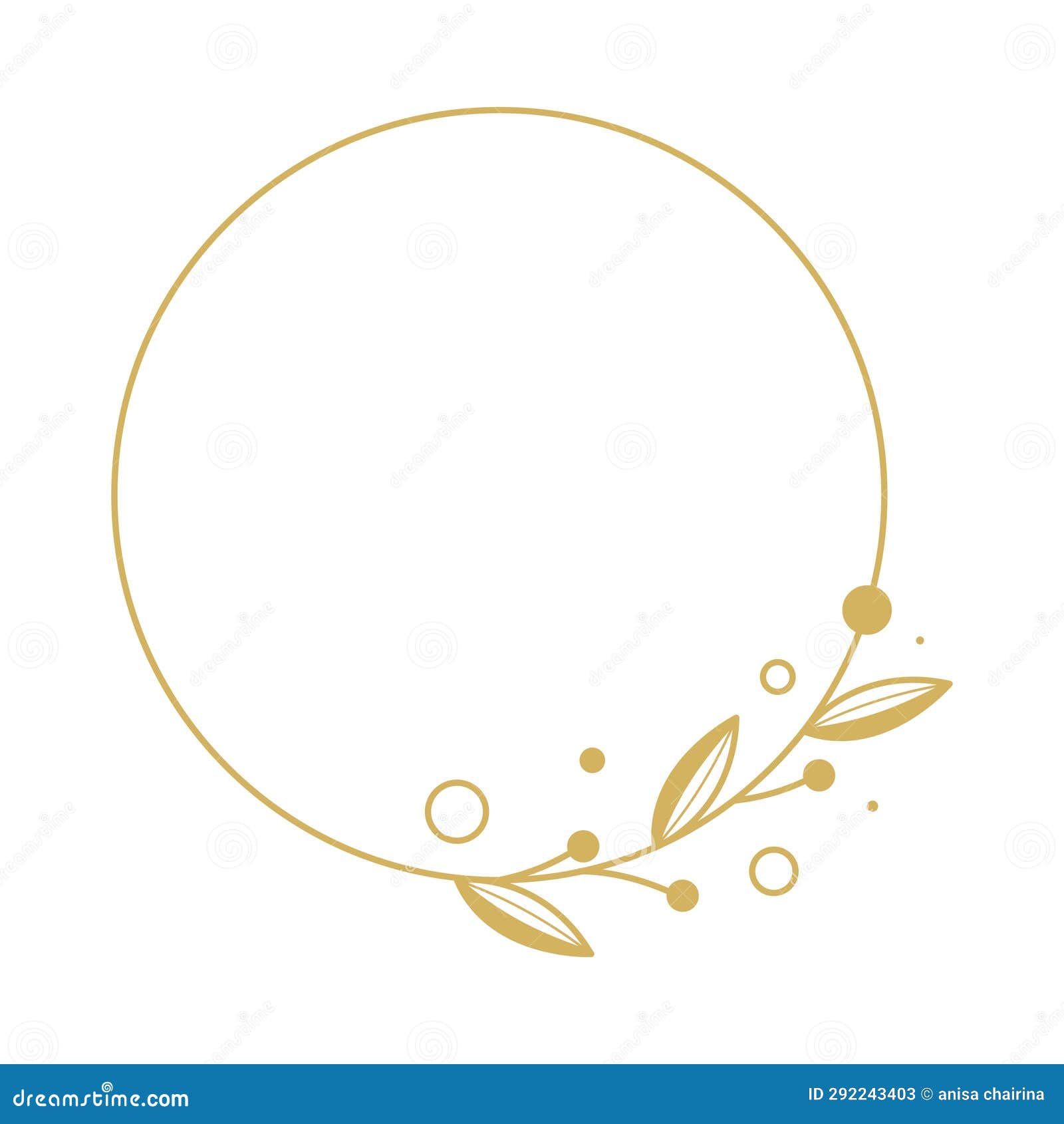 Wedding Flower Frame Element Design Stock Illustration - Illustration ...