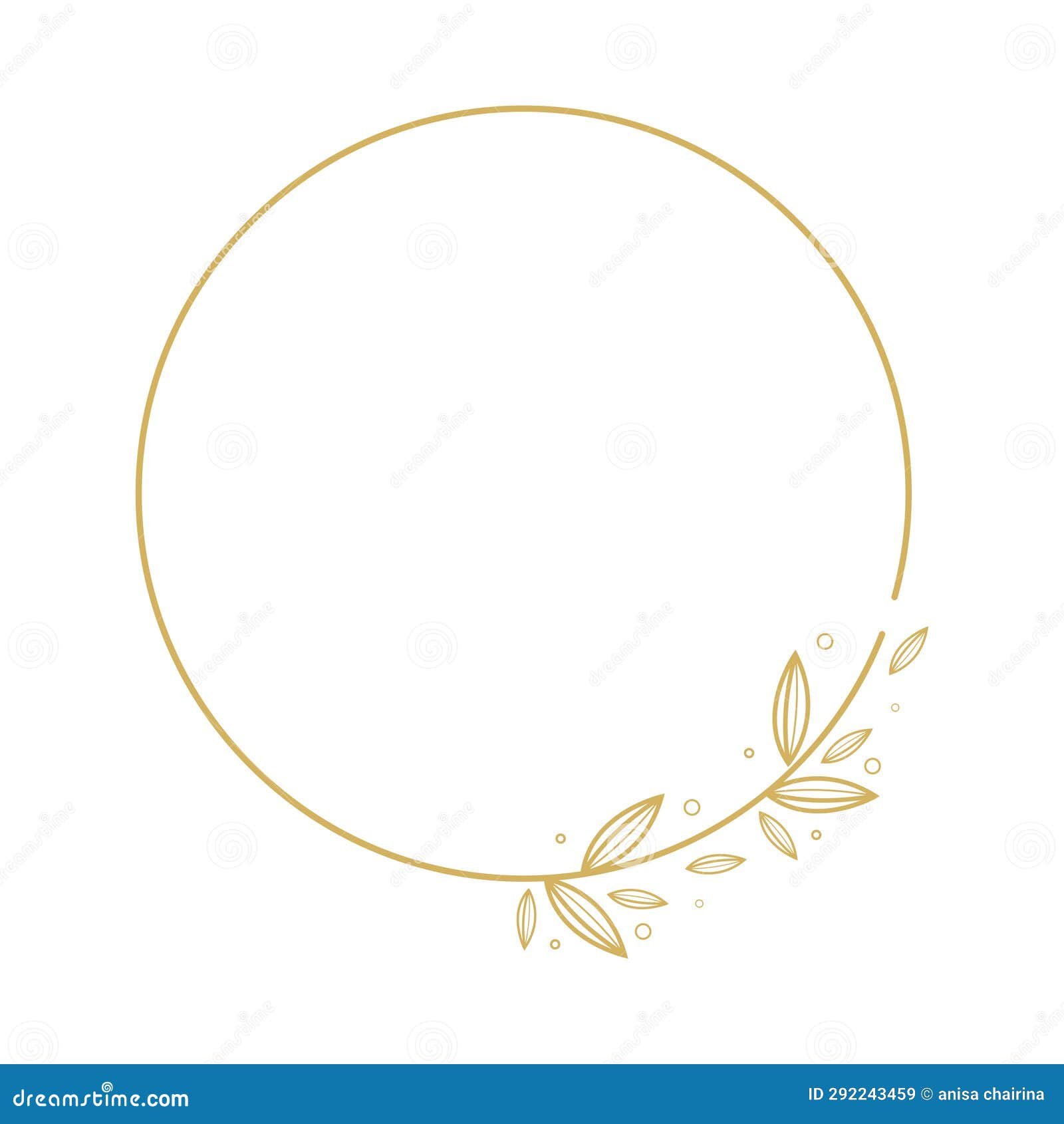 Wedding Flower Frame Element Design Stock Illustration - Illustration ...