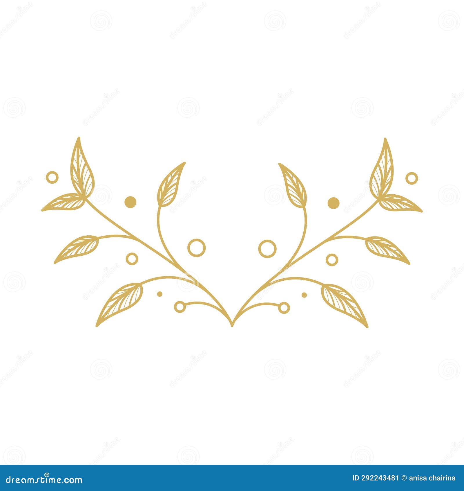 Wedding Flower Frame Element Design Stock Illustration - Illustration ...