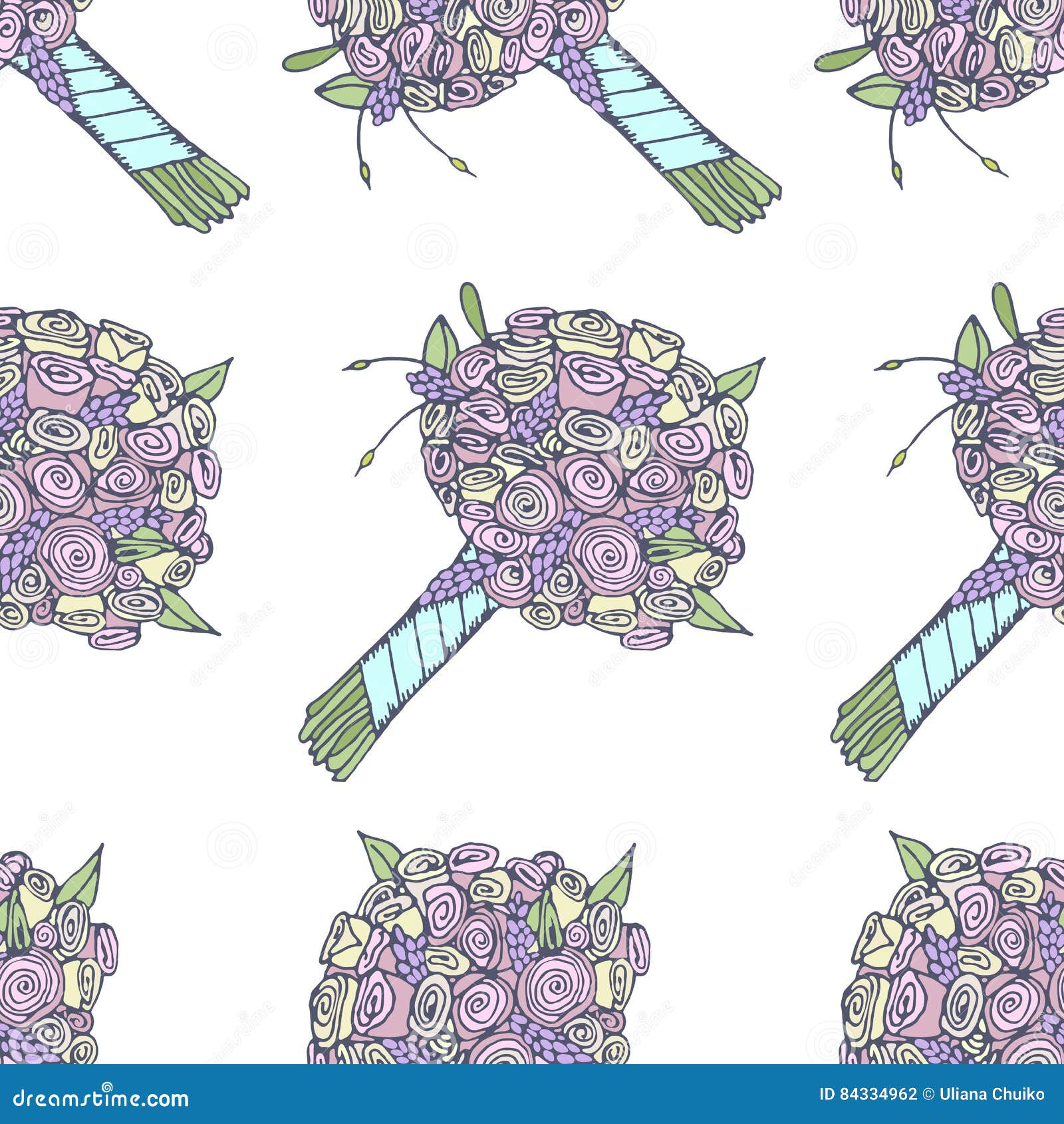 Wedding flowers pattern stock vector. Illustration of bridesmaid - 84334962