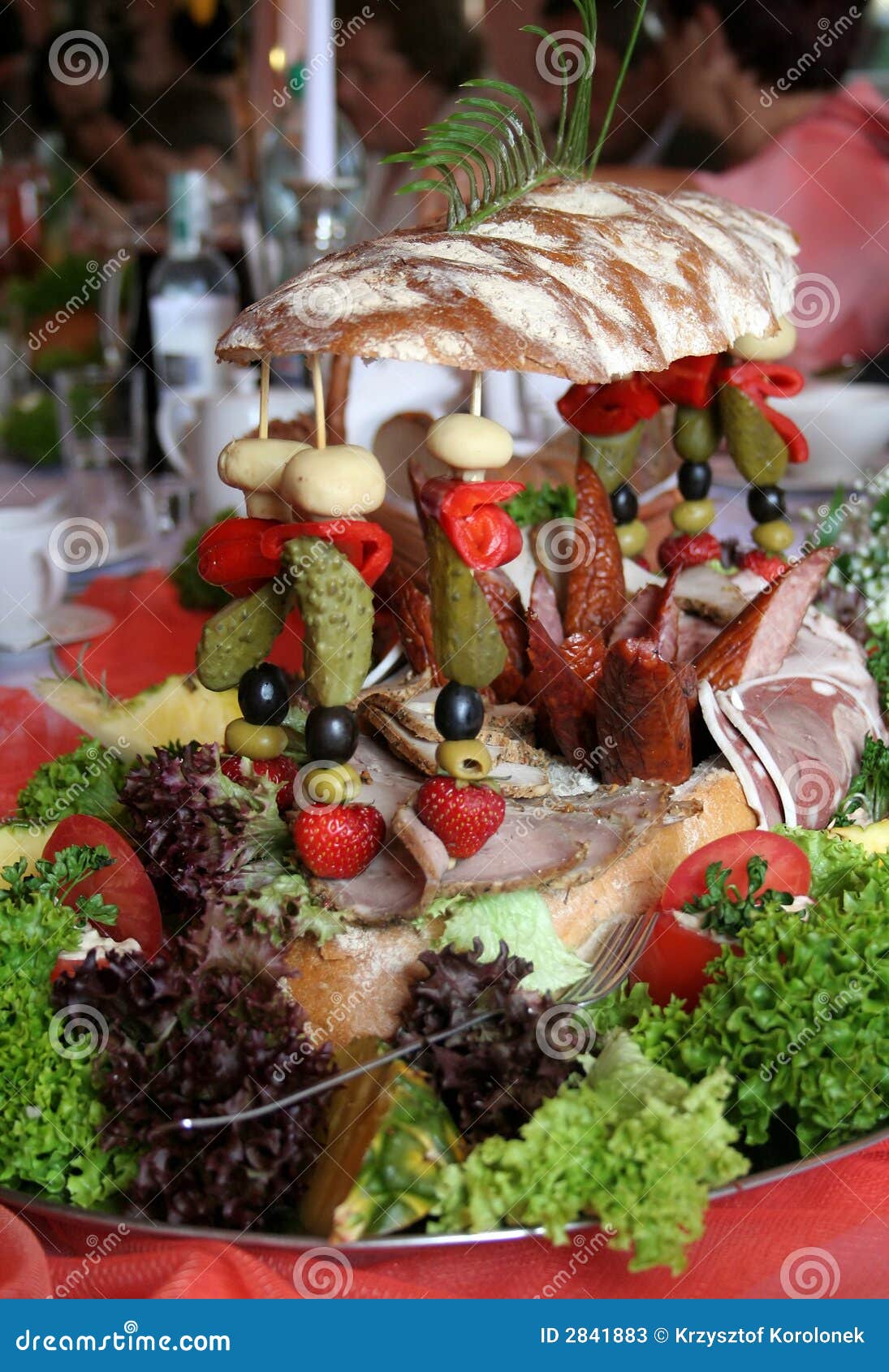 Wedding food stock image. Image of meats, cured, bread - 2841883