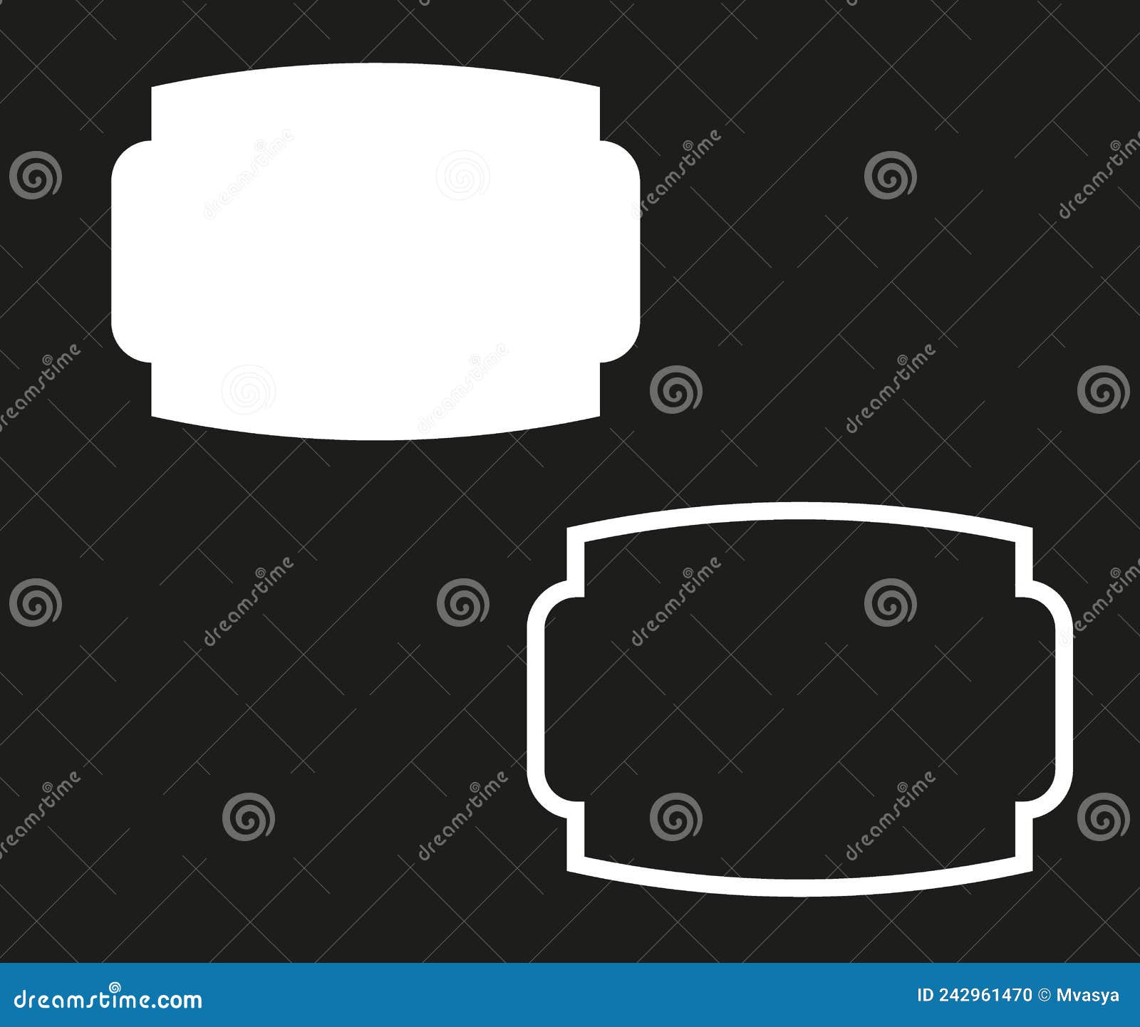 Wedding Frame. Mailbox Monogram, Basic Shape, Monogram Frame. Empty ...